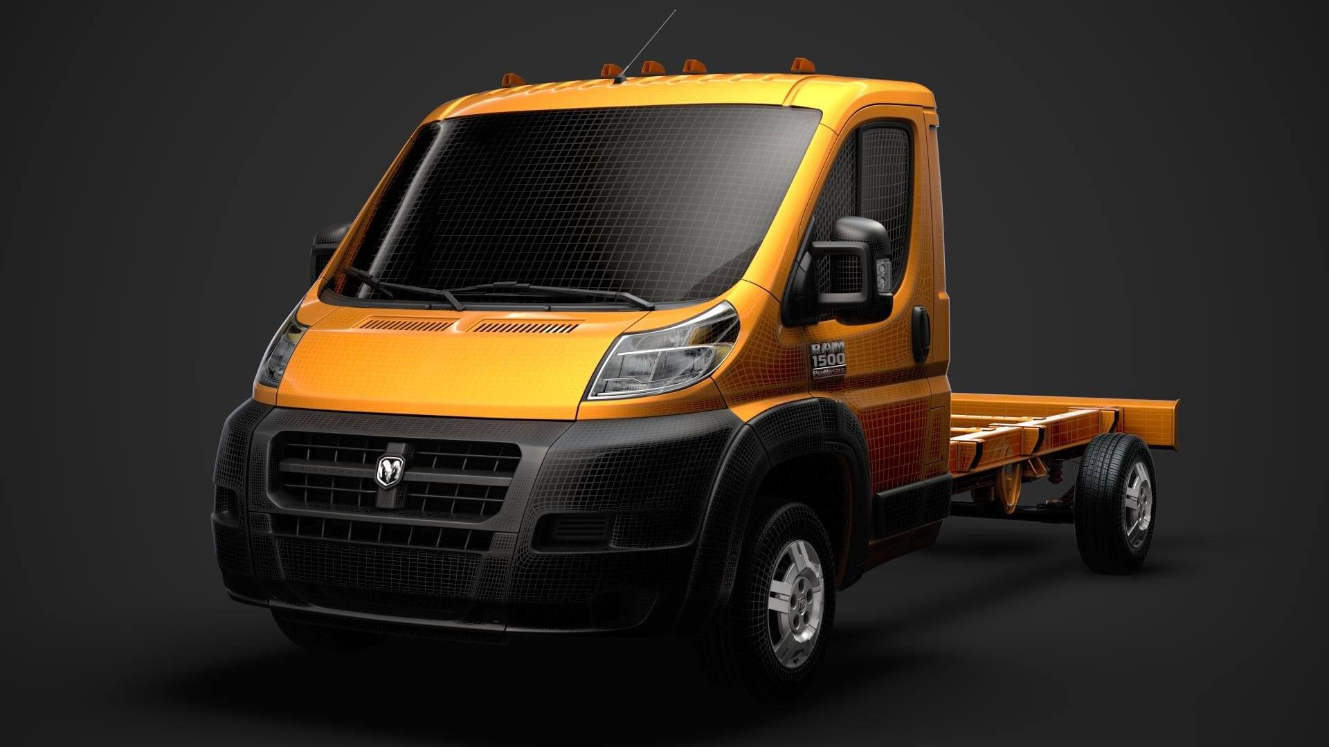 Ram Promaster Chassis Truck Single Cab 3800 WB 2019 - 3D Model by ...