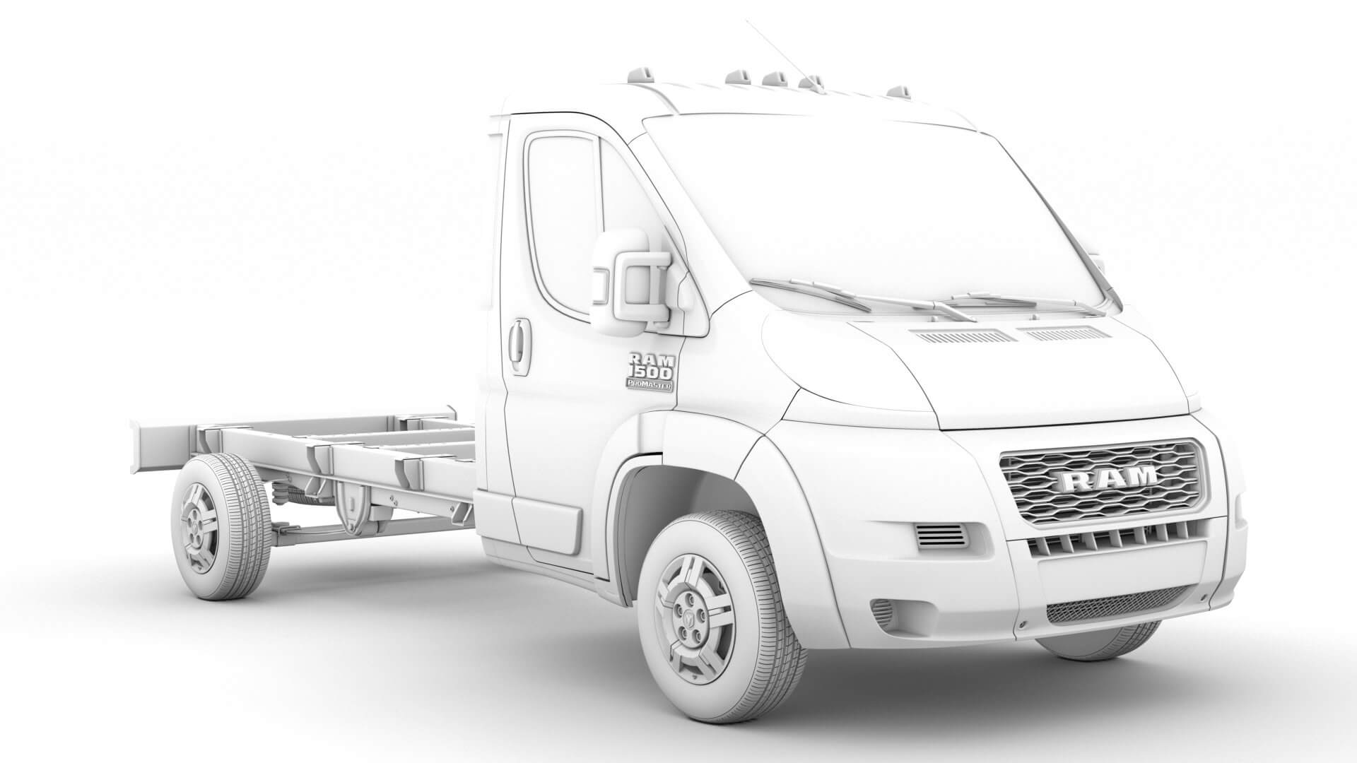 Ram Promaster Chassis Truck Single Cab 3800 WB 2020 - 3D Model by ...