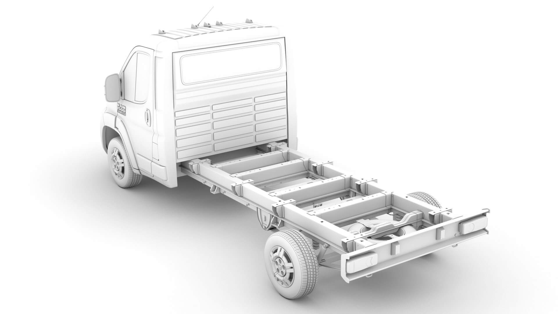 Ram Promaster Chassis Truck Single Cab 3800 WB 2020 - 3D Model by ...