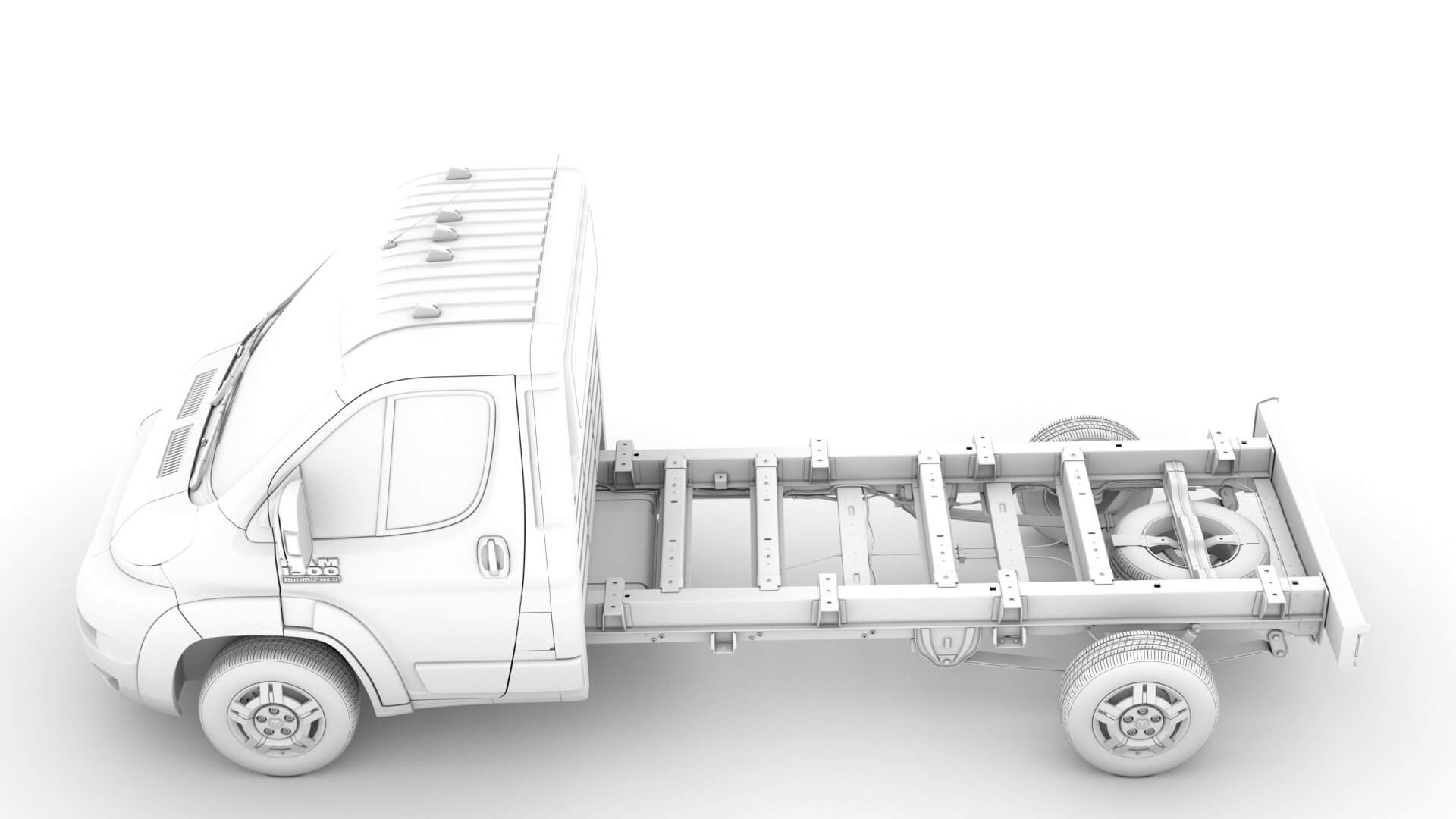 Ram Promaster Chassis Truck Single Cab 3800 WB 2020 - 3D Model by ...