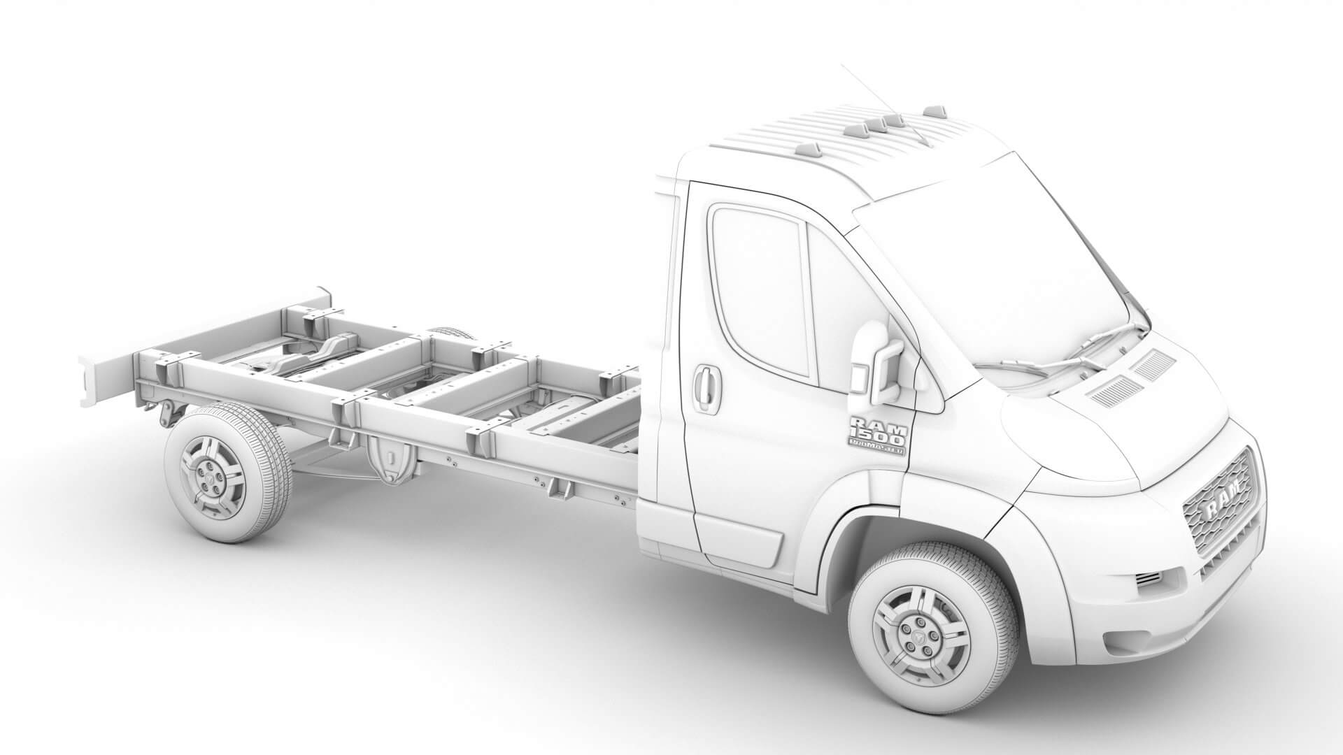 Ram Promaster Chassis Truck Single Cab 3800 WB 2020 - 3D Model by ...