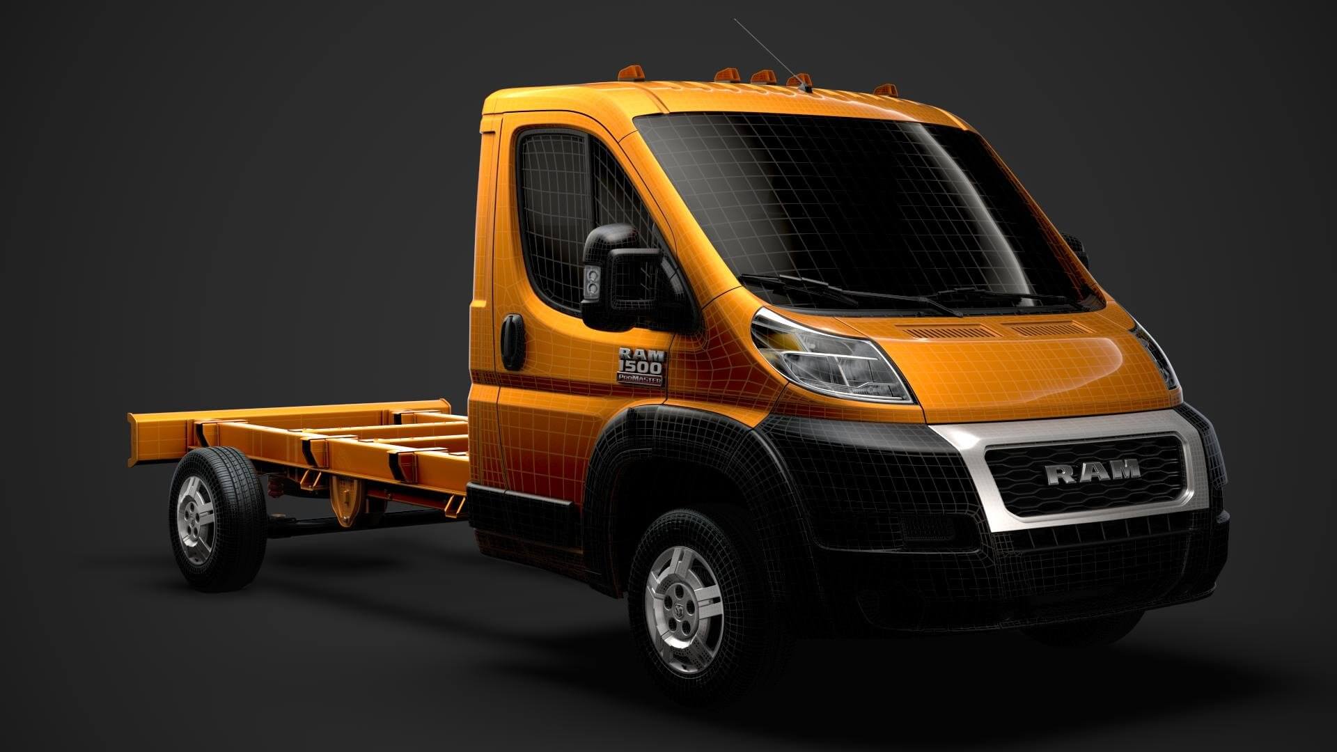 Ram Promaster Chassis Truck Single Cab 3800 WB 2020 - 3D Model by ...