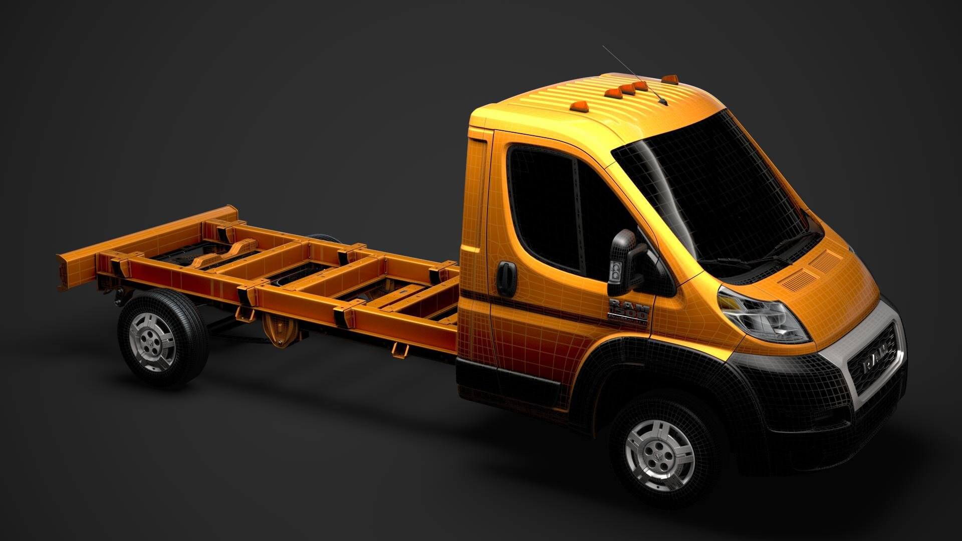 Ram Promaster Chassis Truck Single Cab 3800 WB 2020 - 3D Model by ...