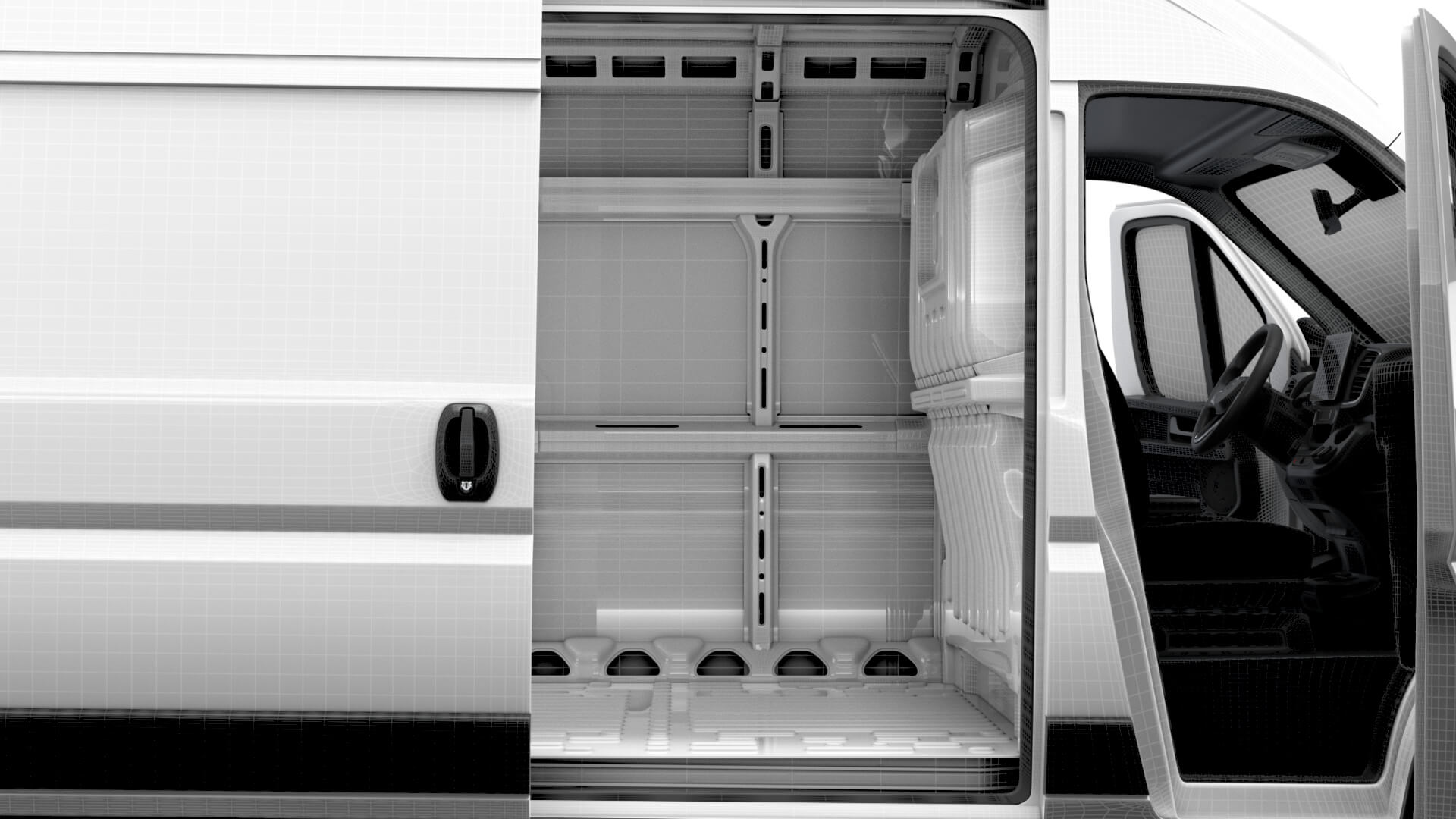 Ram Promaster E Van L2H2 HQ Interior 2025 - 3D Model by Creator 3D