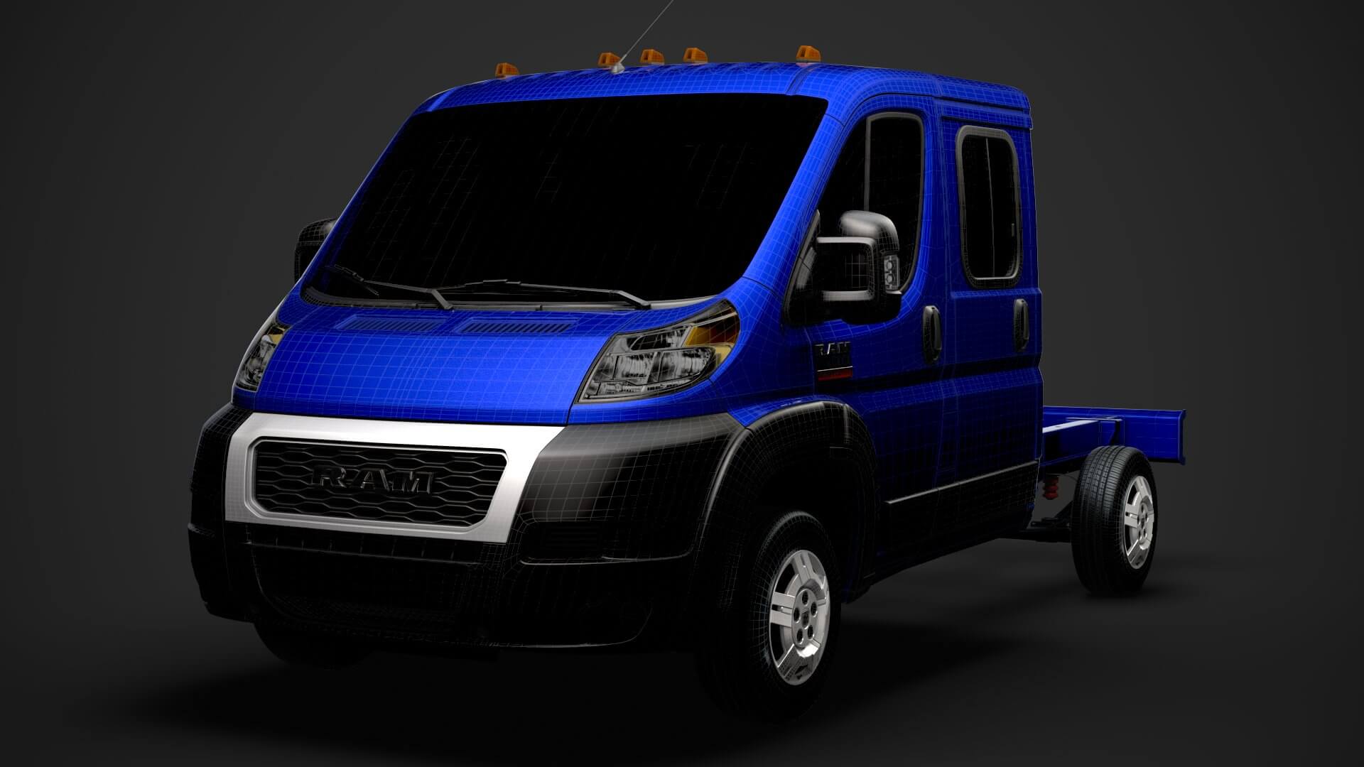 Ram Promaster Truck Crew Cab 3450 WB 2020 - 3D Model by Creator 3D