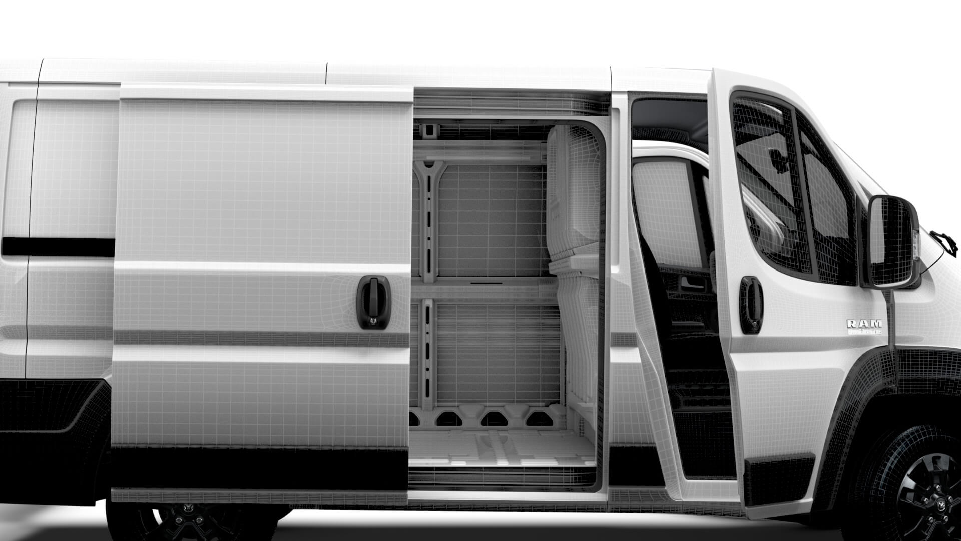 Ram Promaster Van L1H1 HQ Interior 2023 - 3D Model by Creator 3D