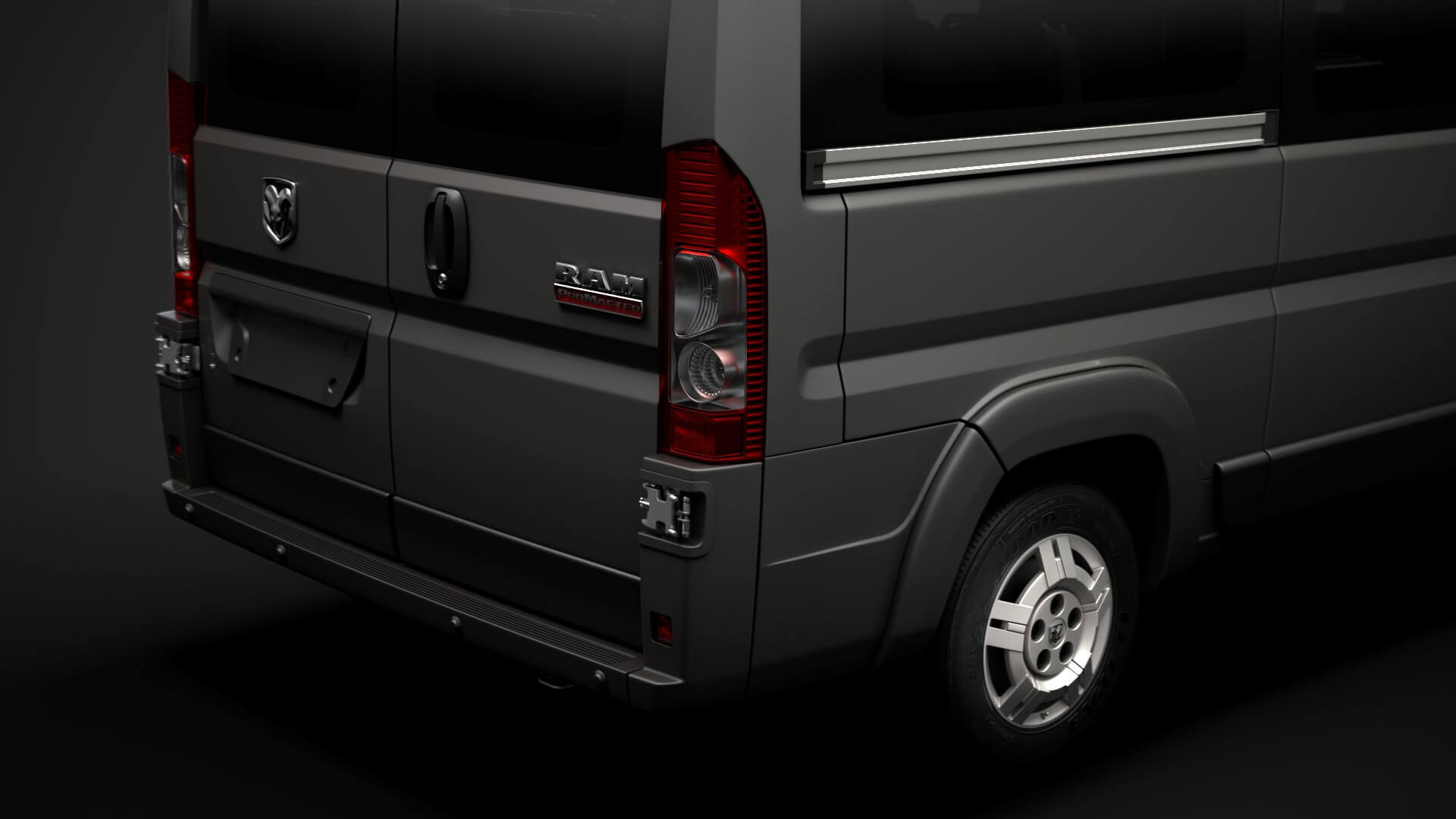 Ram Promaster Window Van 1500 HR 136WB 2020 - 3D Model by Creator 3D