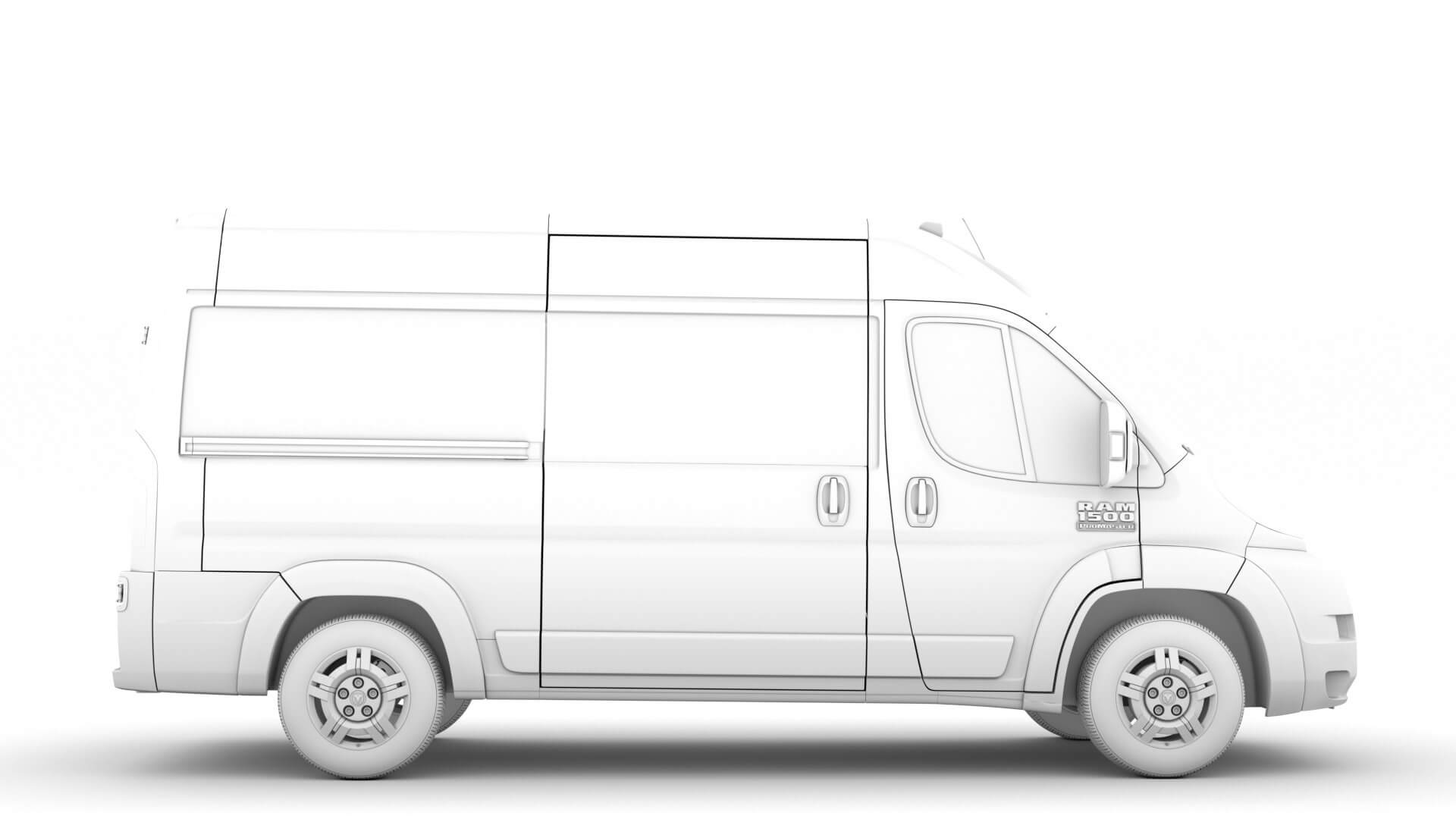 Ram Promaster Window Van 1500 HR 136WB 2020 - 3D Model by Creator 3D