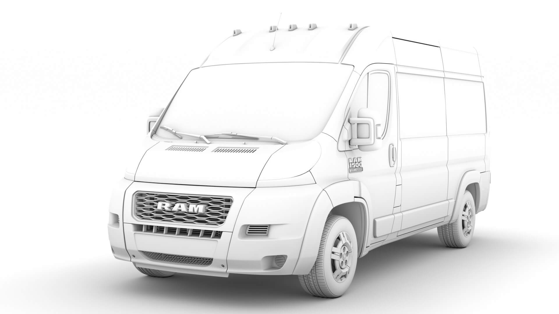 Ram Promaster Window Van 1500 HR 136WB 2020 - 3D Model by Creator 3D