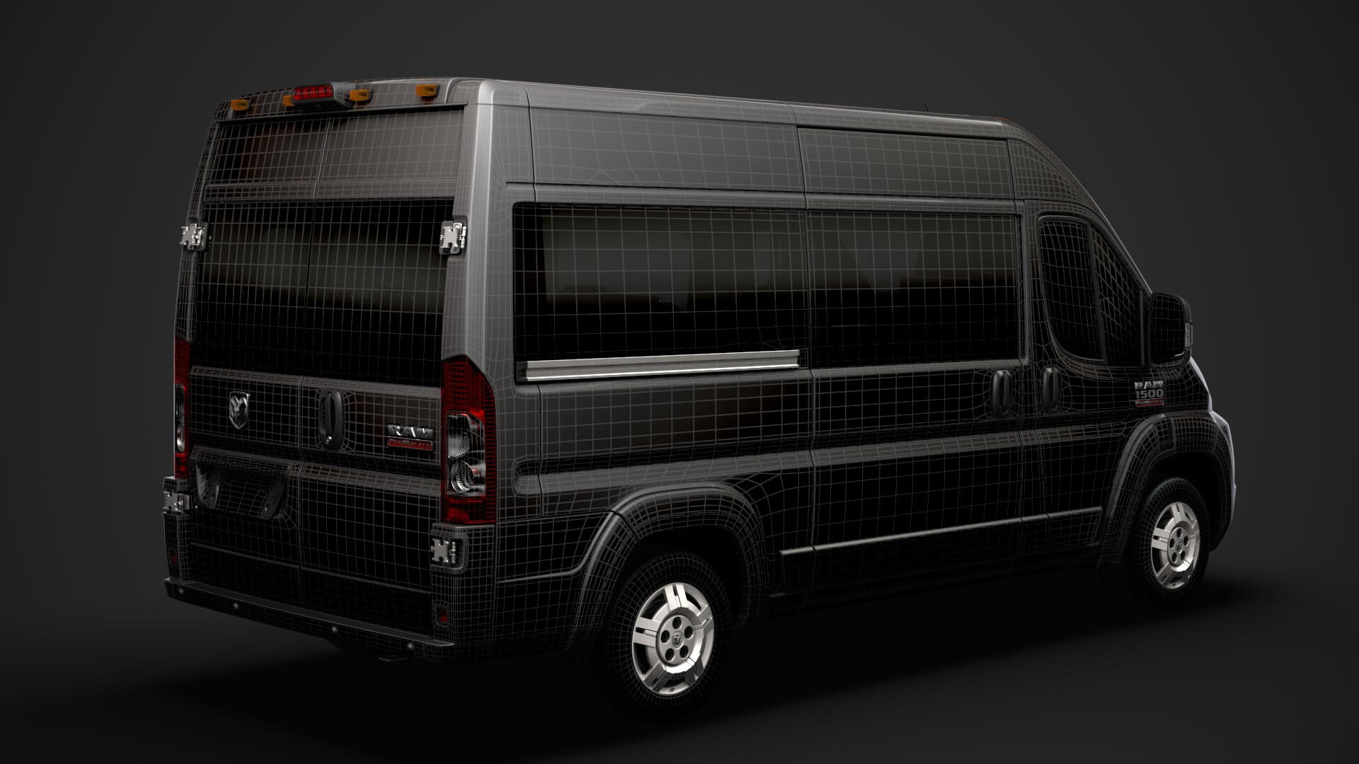 Ram Promaster Window Van 1500 HR 136WB 2020 - 3D Model by Creator 3D