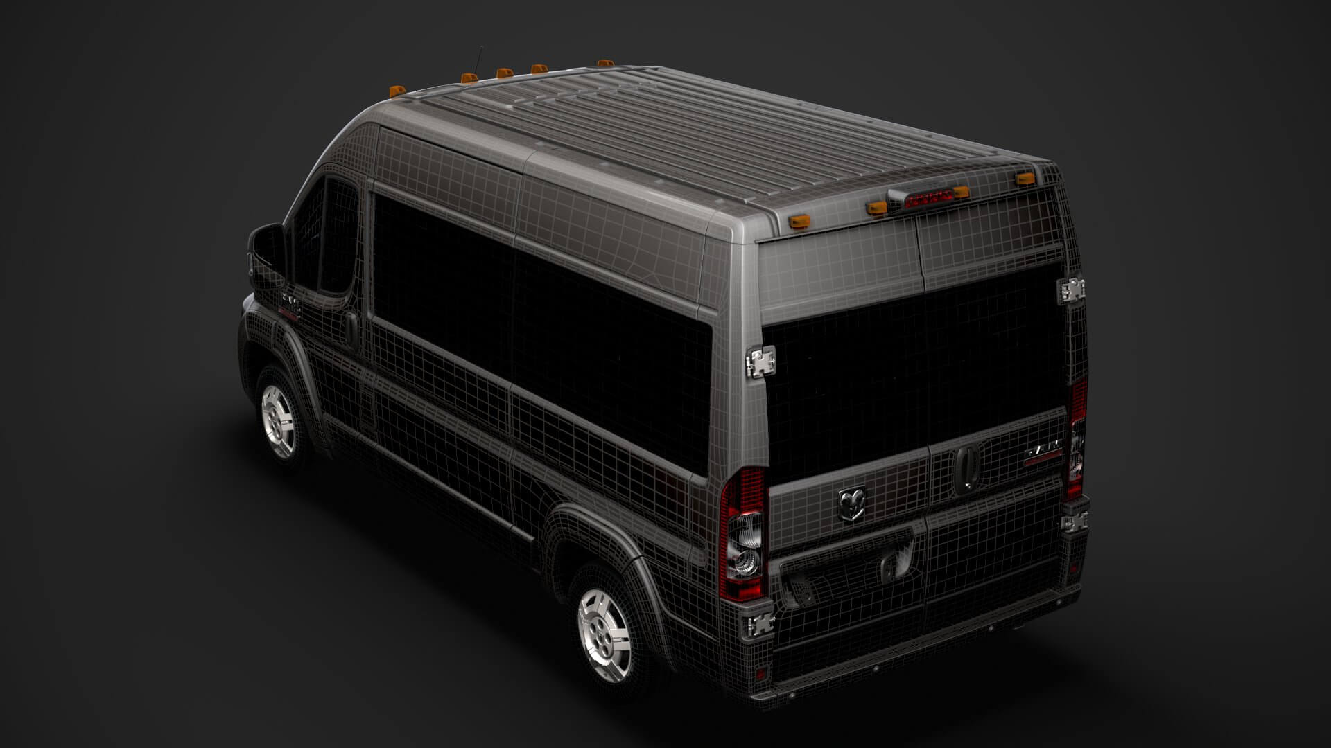 Ram Promaster Window Van 1500 HR 136WB 2020 - 3D Model by Creator 3D