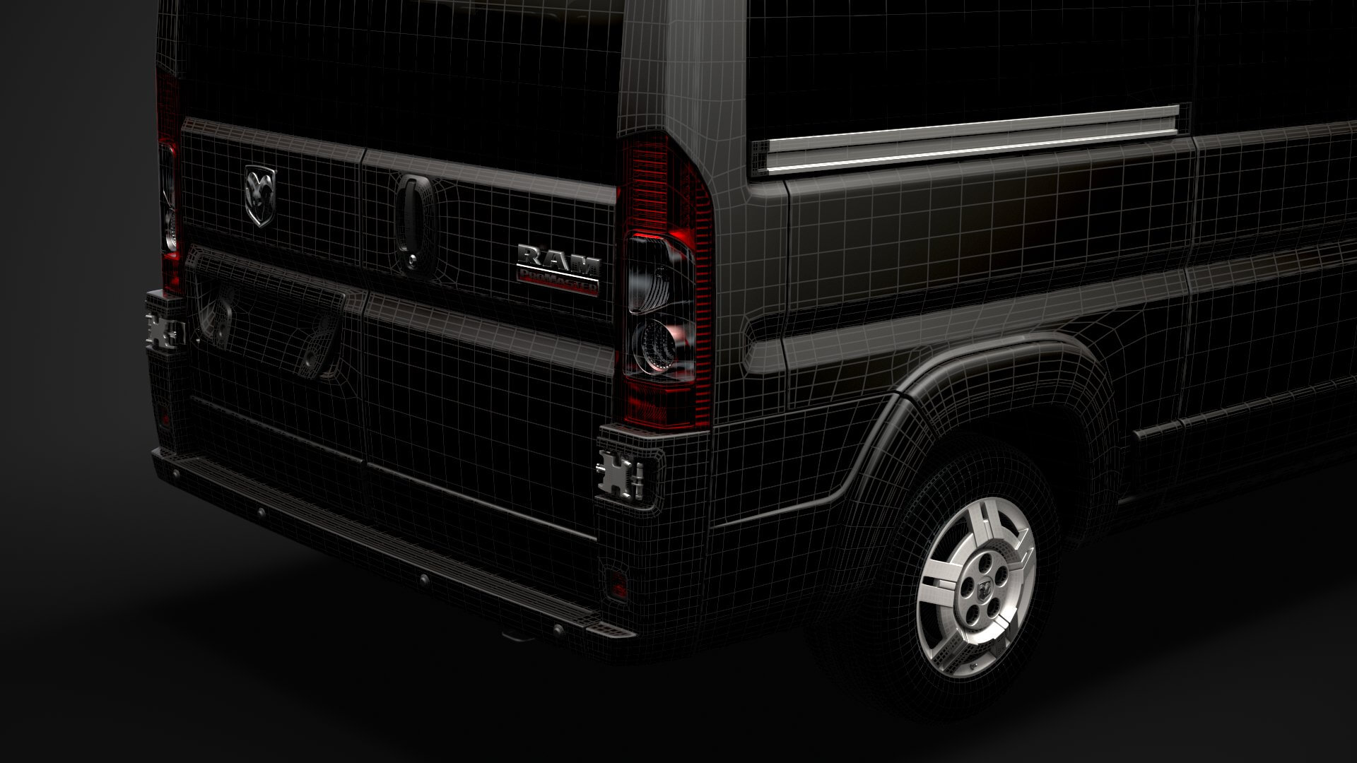 Ram Promaster Window Van 1500 HR 136WB 2020 - 3D Model by Creator 3D