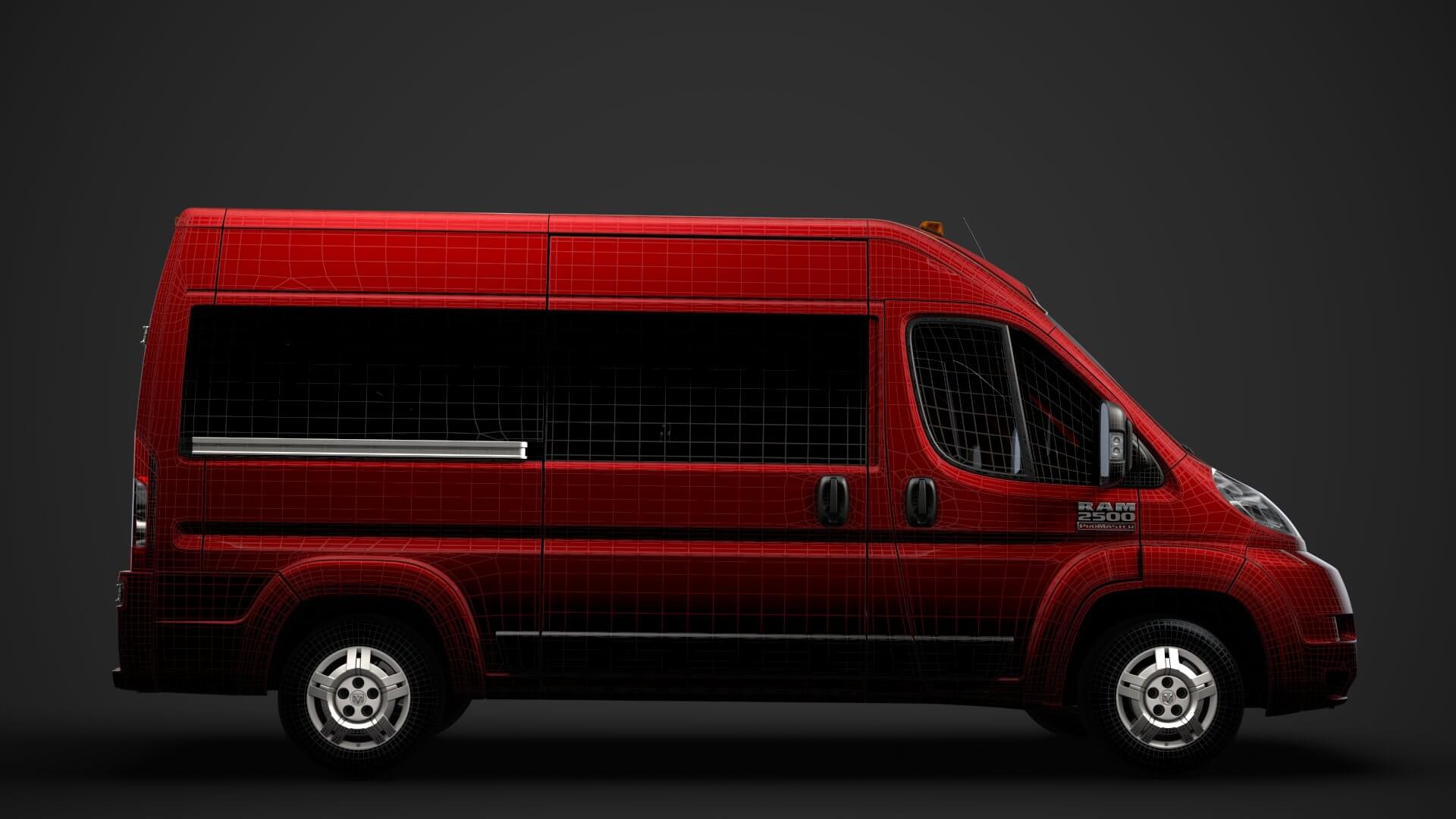 Ram Promaster Window Van 2500 HR 136WB 2020 - 3D Model by Creator 3D