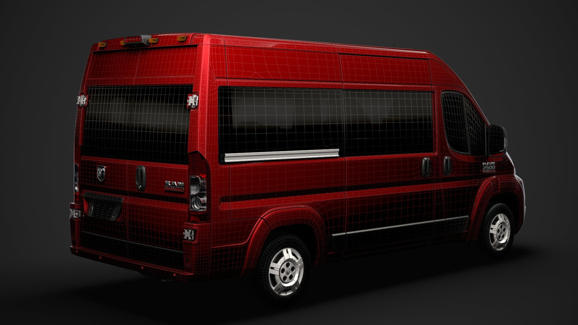 Ram Promaster Window Van 2500 HR 136WB 2020 - 3D Model by Creator 3D