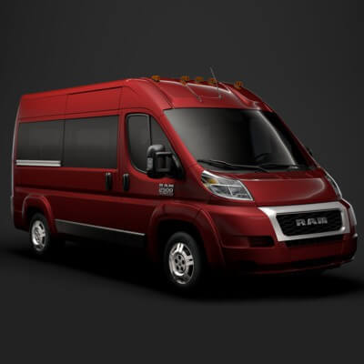 Ram Promaster Window Van 2500 HR 136WB 2020 - 3D Model by Creator 3D