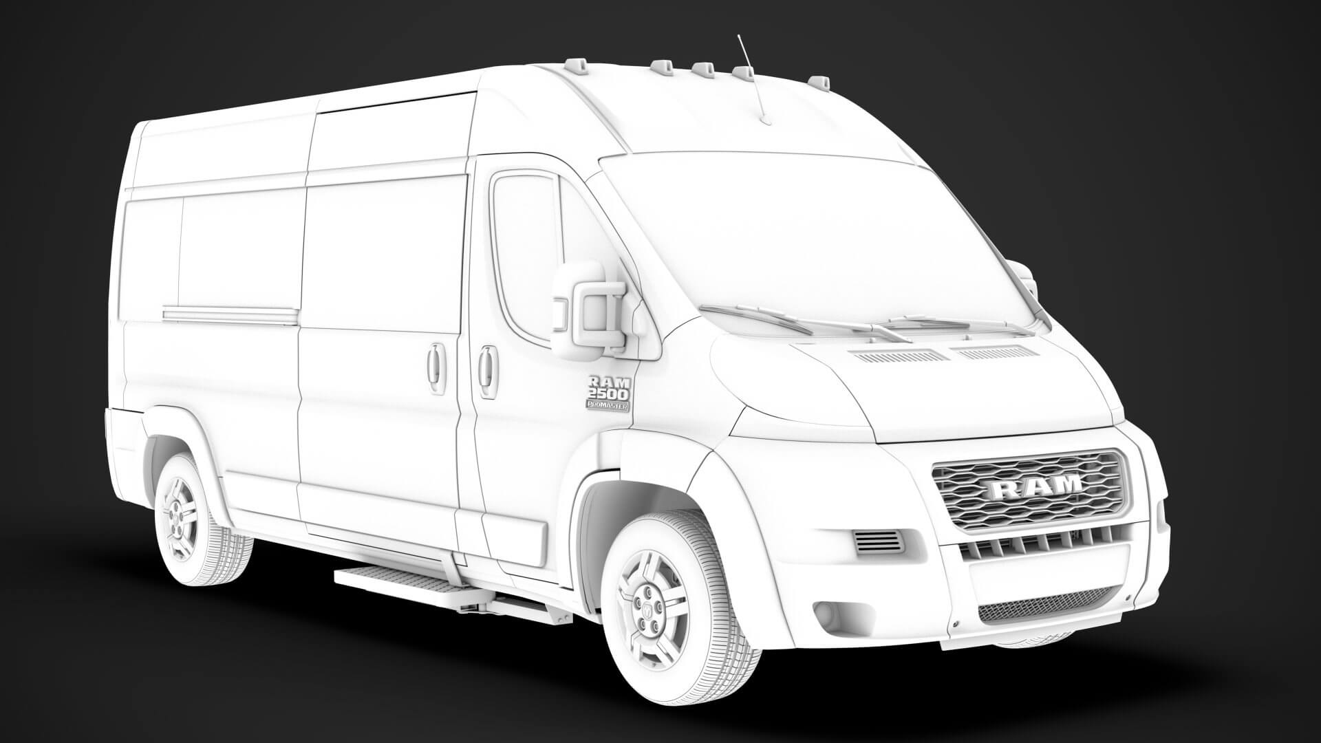 Ram Promaster Window Van 2500 HR 159WB 2020 - 3D Model by Creator 3D