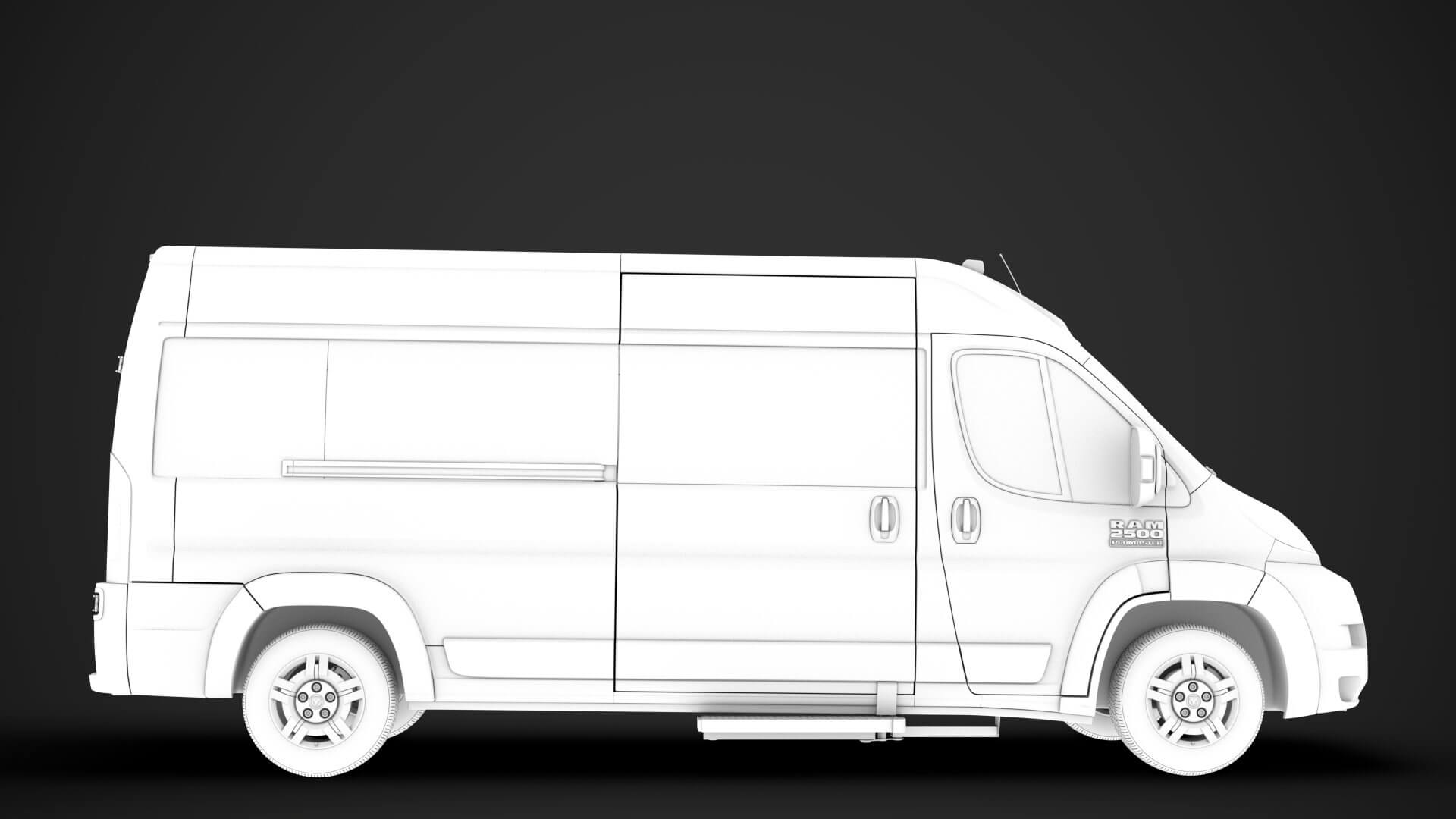 Ram Promaster Window Van 2500 HR 159WB 2020 - 3D Model by Creator 3D