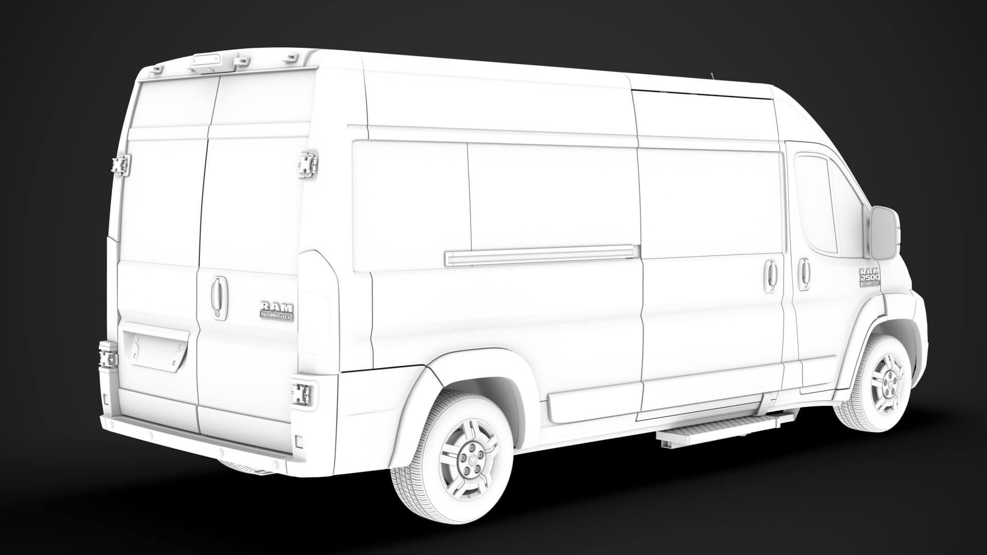 Ram Promaster Window Van 2500 HR 159WB 2020 - 3D Model by Creator 3D