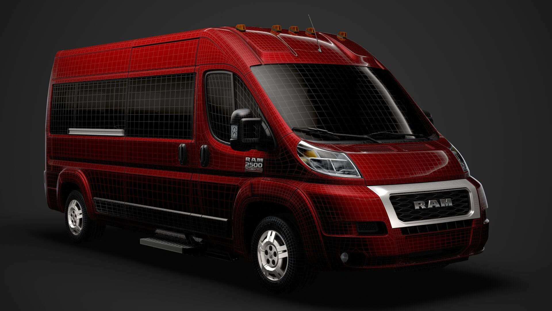 Ram Promaster Window Van 2500 HR 159WB 2020 - 3D Model by Creator 3D