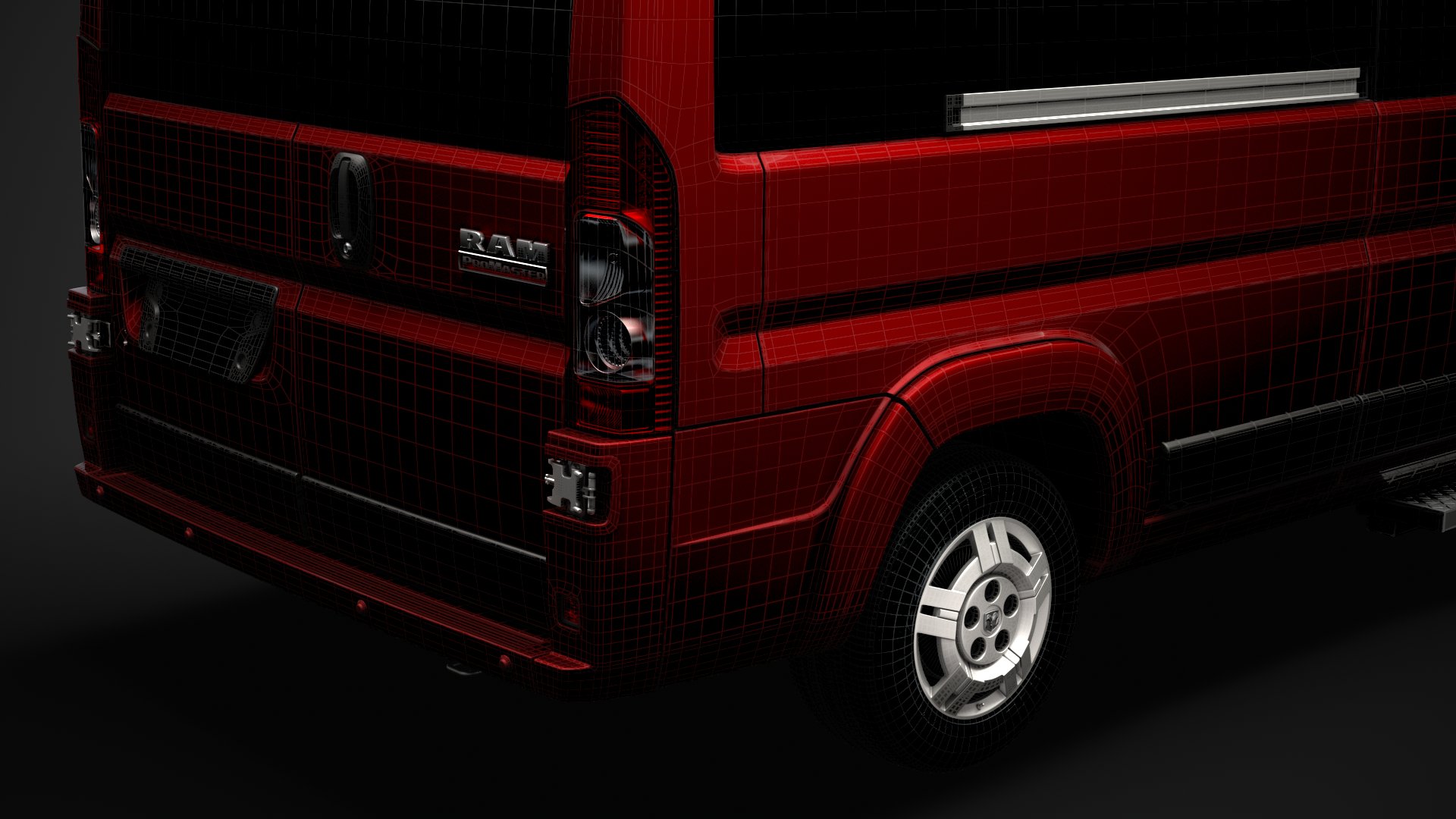 Ram Promaster Window Van 2500 HR 159WB 2020 - 3D Model by Creator 3D
