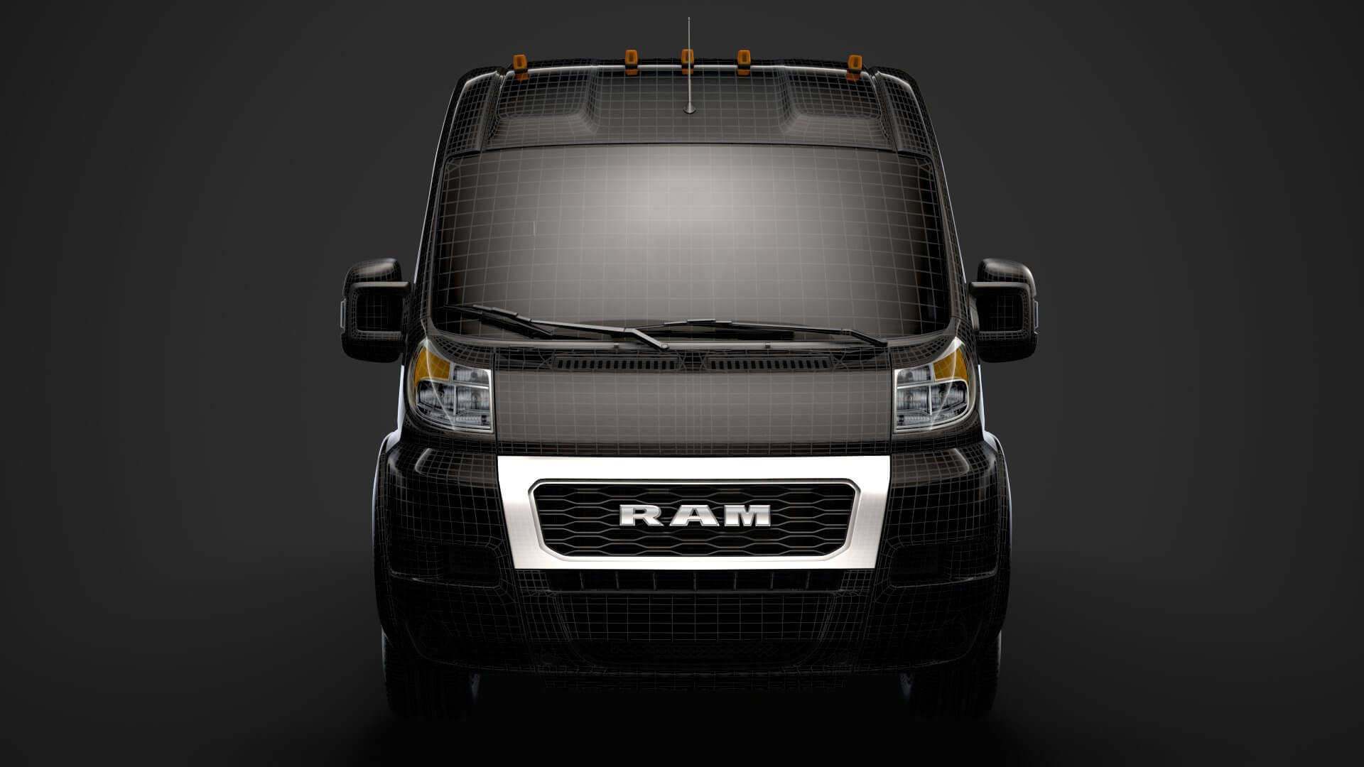 Ram Promaster Window Van 3500 HR 159WB EXT 2020 - 3D Model by Creator 3D