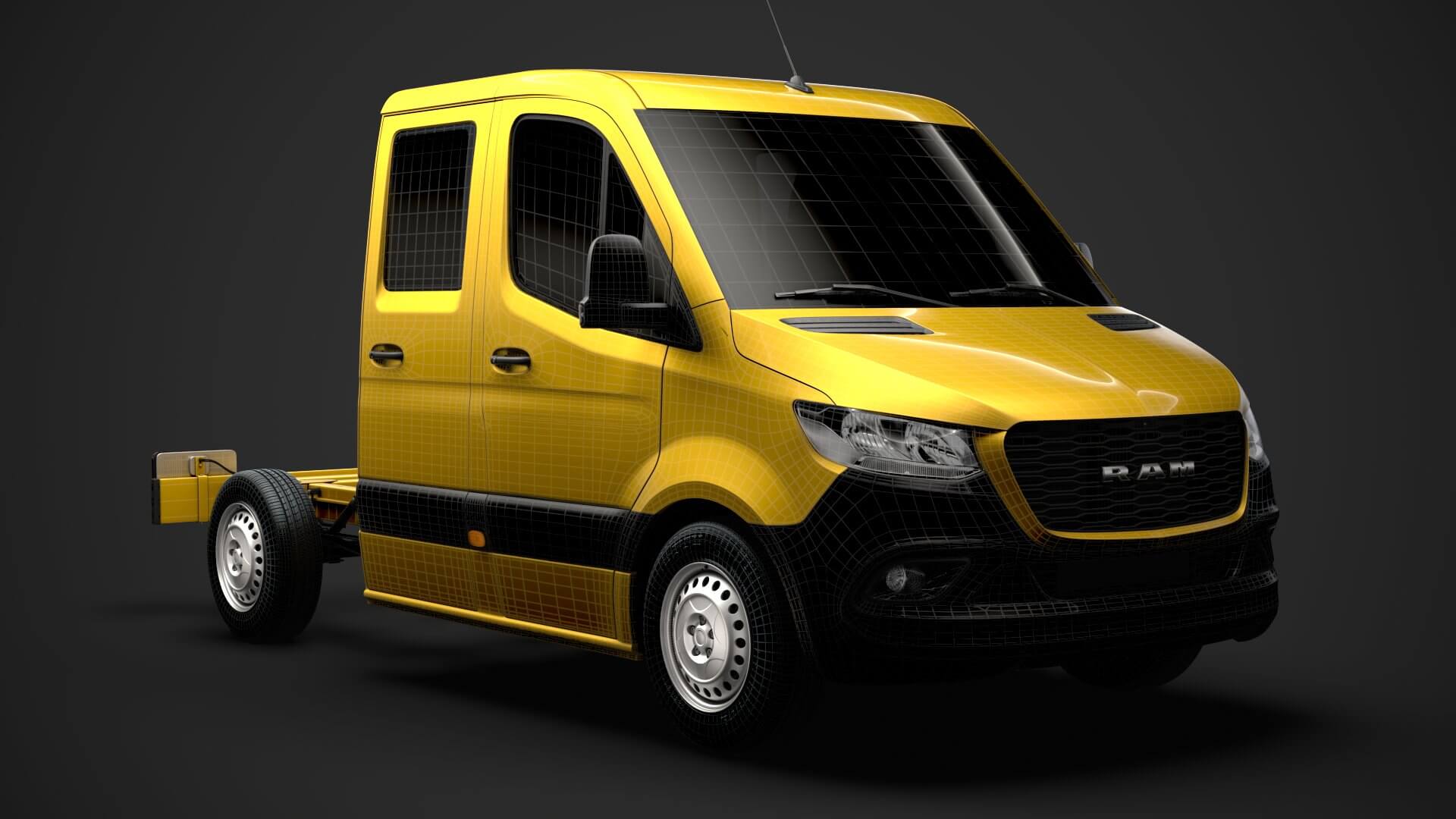 RAM Sprinter Chassis Crew Cab L1 FWD 2019 - 3D Model by Creator 3D