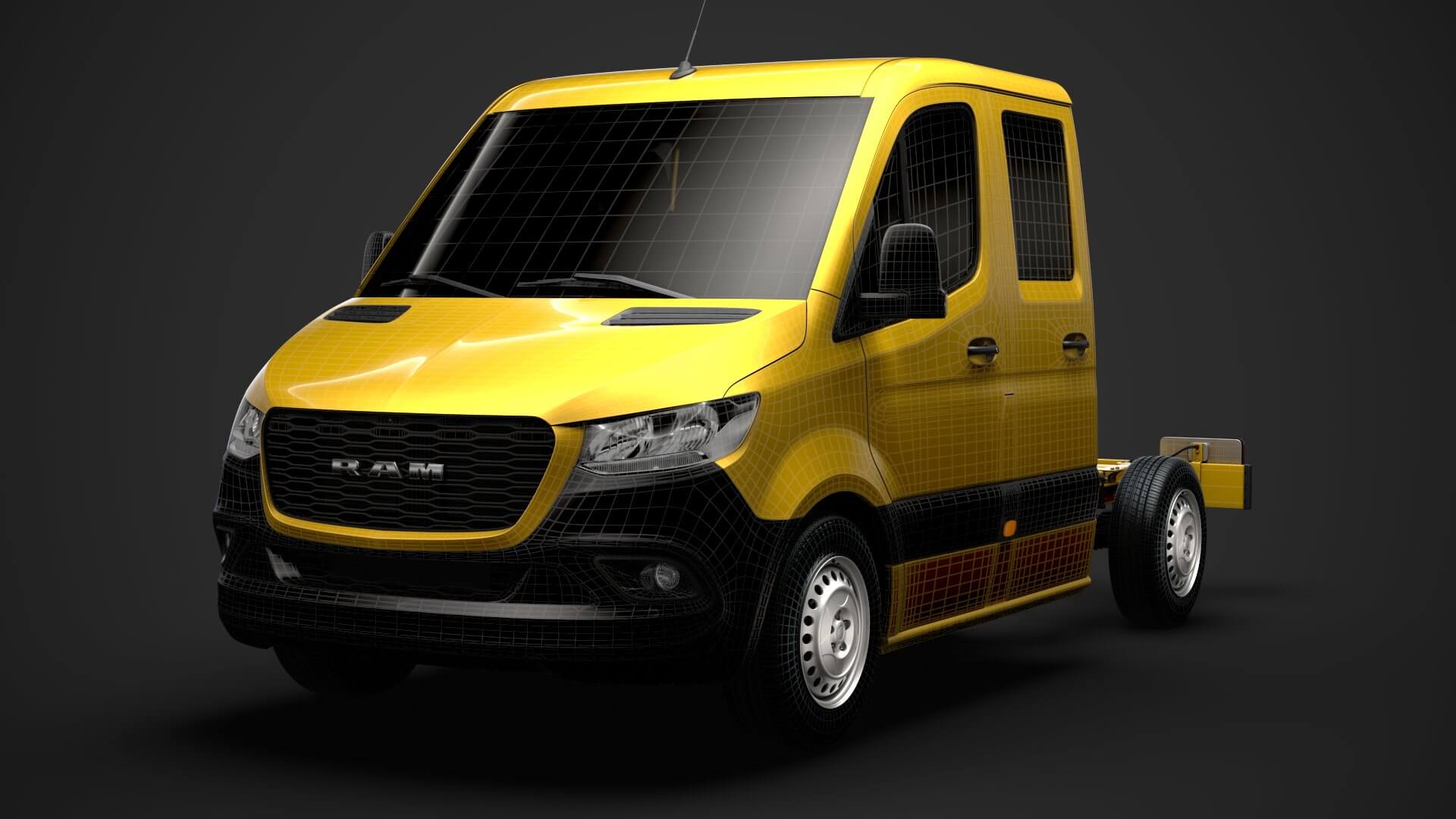 RAM Sprinter Chassis Crew Cab L1 FWD 2019 - 3D Model by Creator 3D