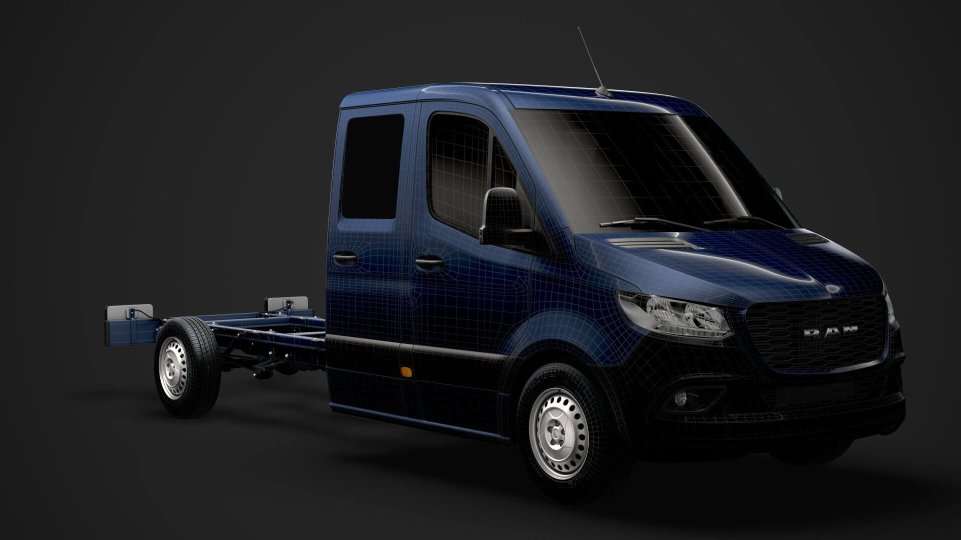RAM Sprinter Chassis Crew Cab L3 RWD 2019 - 3D Model by Creator 3D