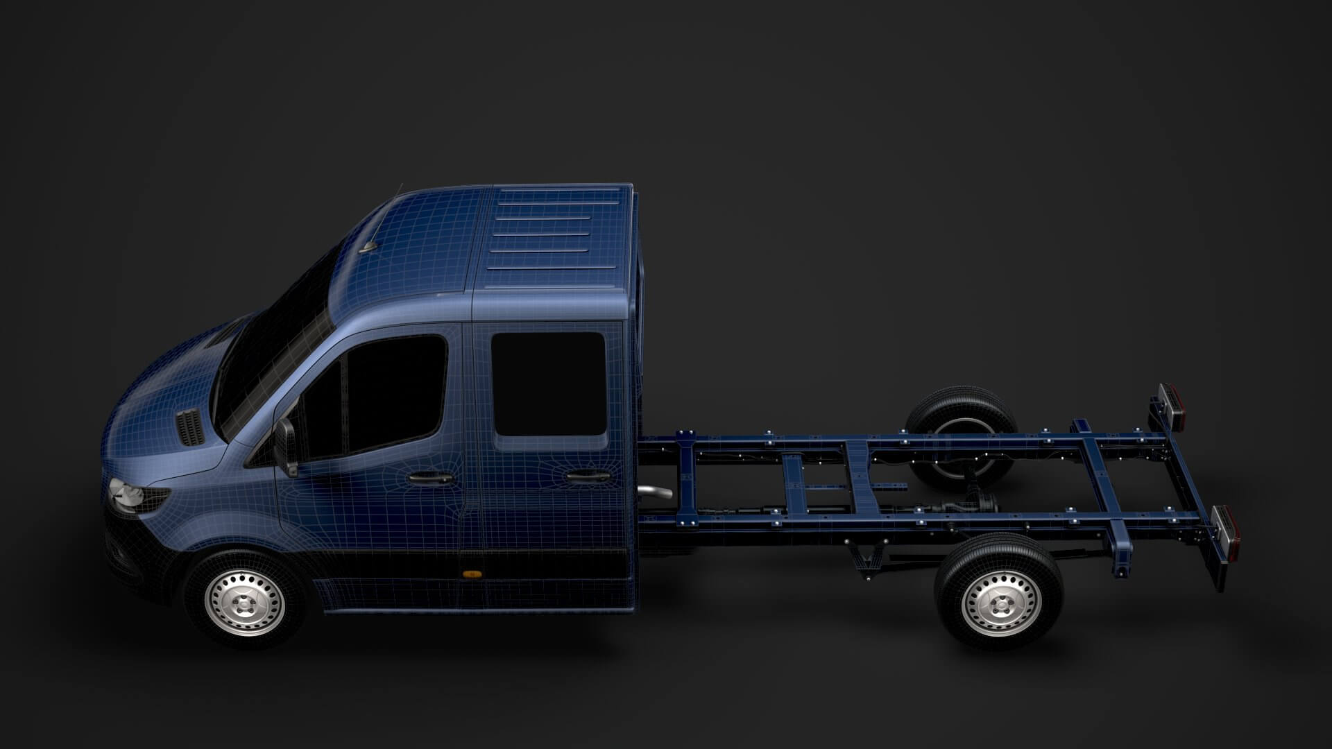 RAM Sprinter Chassis Crew Cab L3 RWD 2019 - 3D Model by Creator 3D