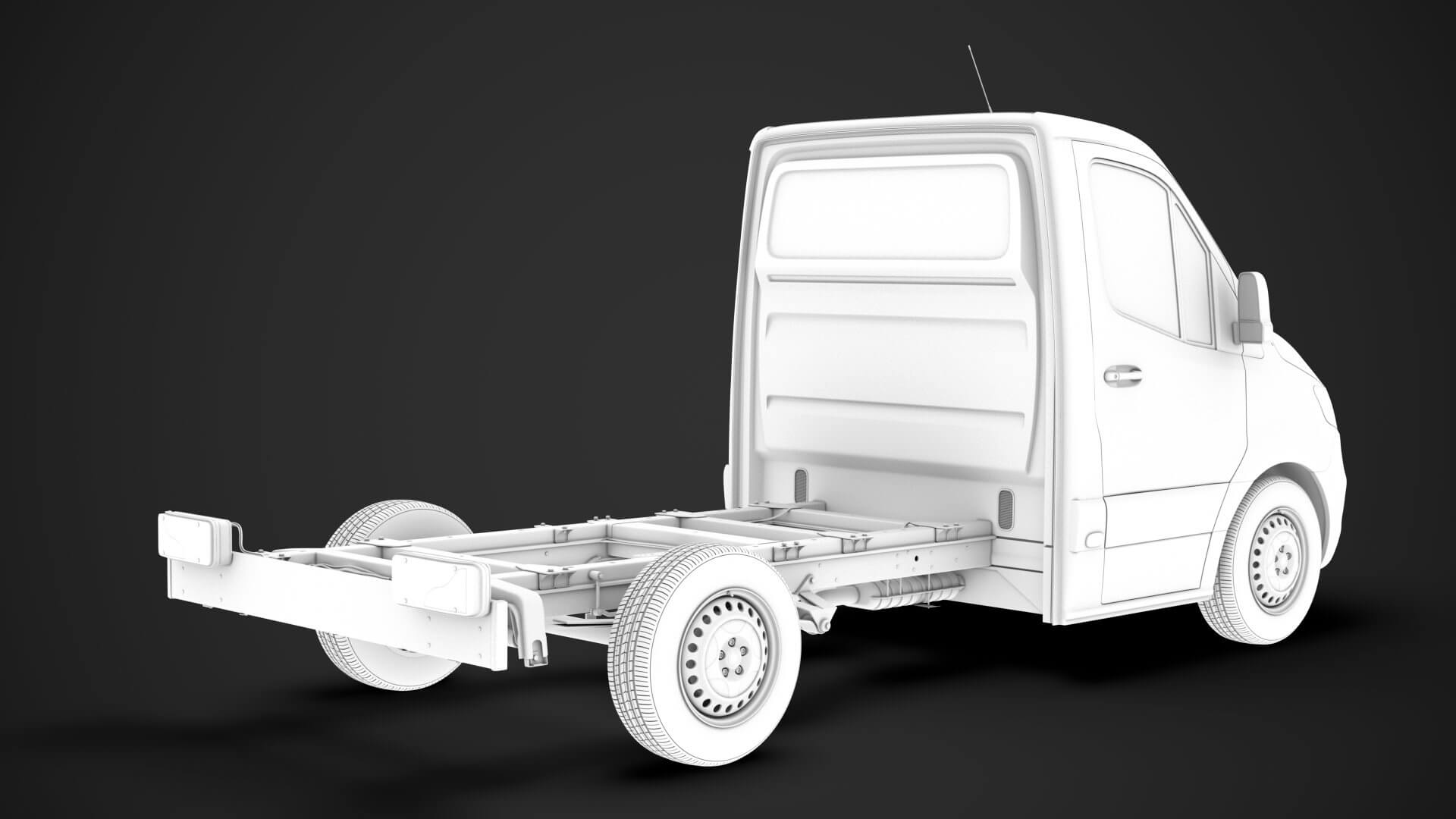RAM Sprinter Chassis Single Cab L1 FWD 2019 - 3D Model by Creator 3D