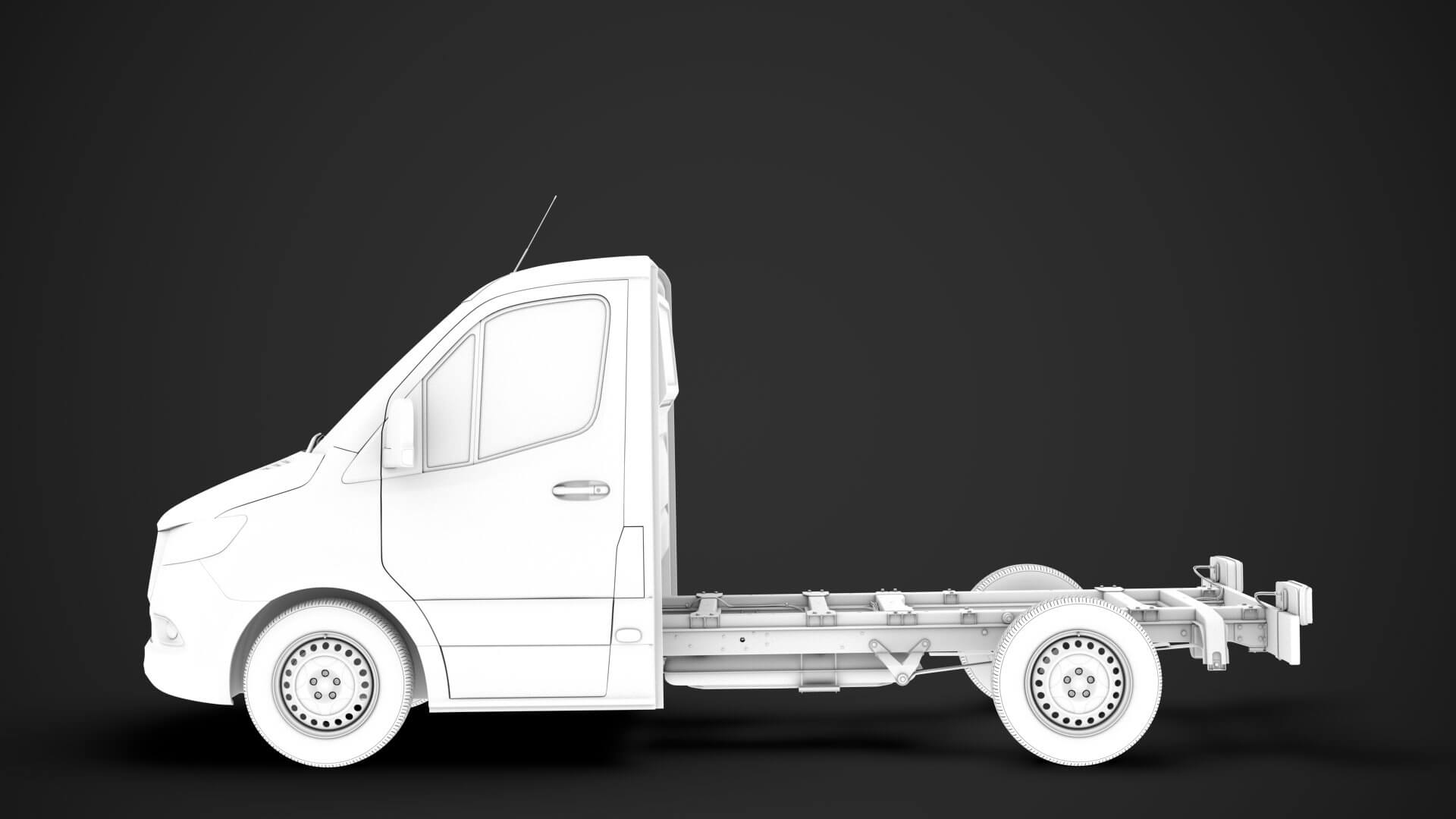 RAM Sprinter Chassis Single Cab L1 FWD 2019 - 3D Model by Creator 3D