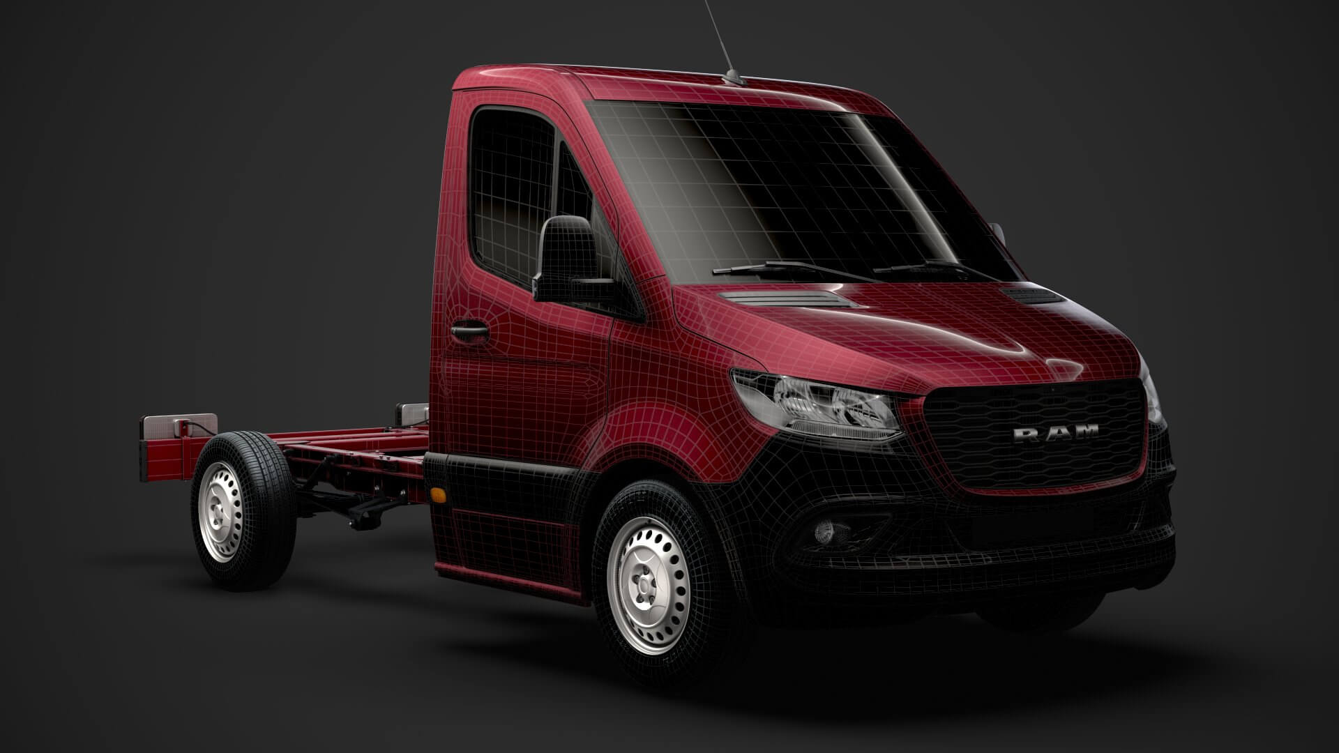 RAM Sprinter Chassis Single Cab L1 FWD 2019 - 3D Model by Creator 3D