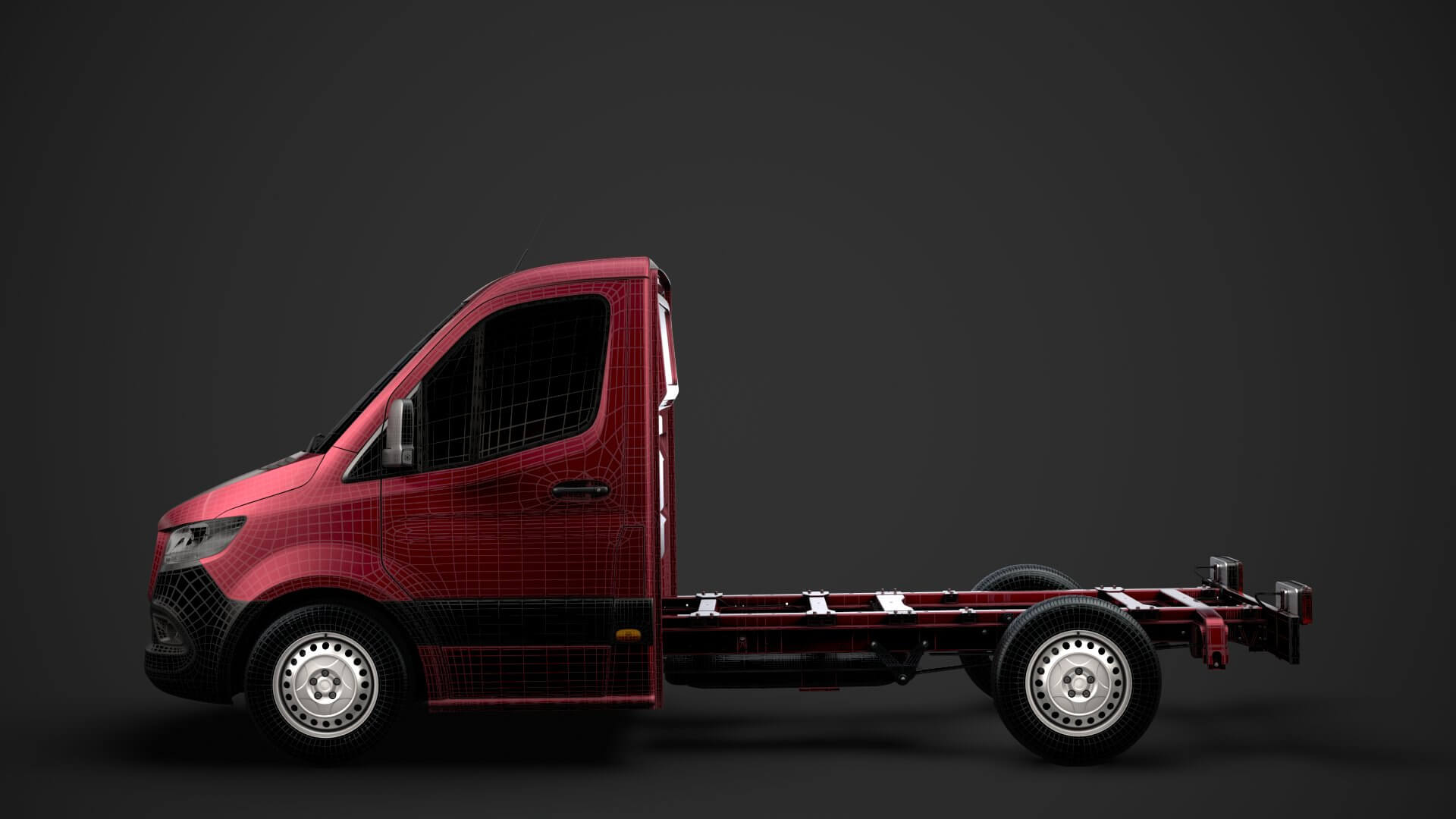 RAM Sprinter Chassis Single Cab L1 FWD 2019 - 3D Model by Creator 3D