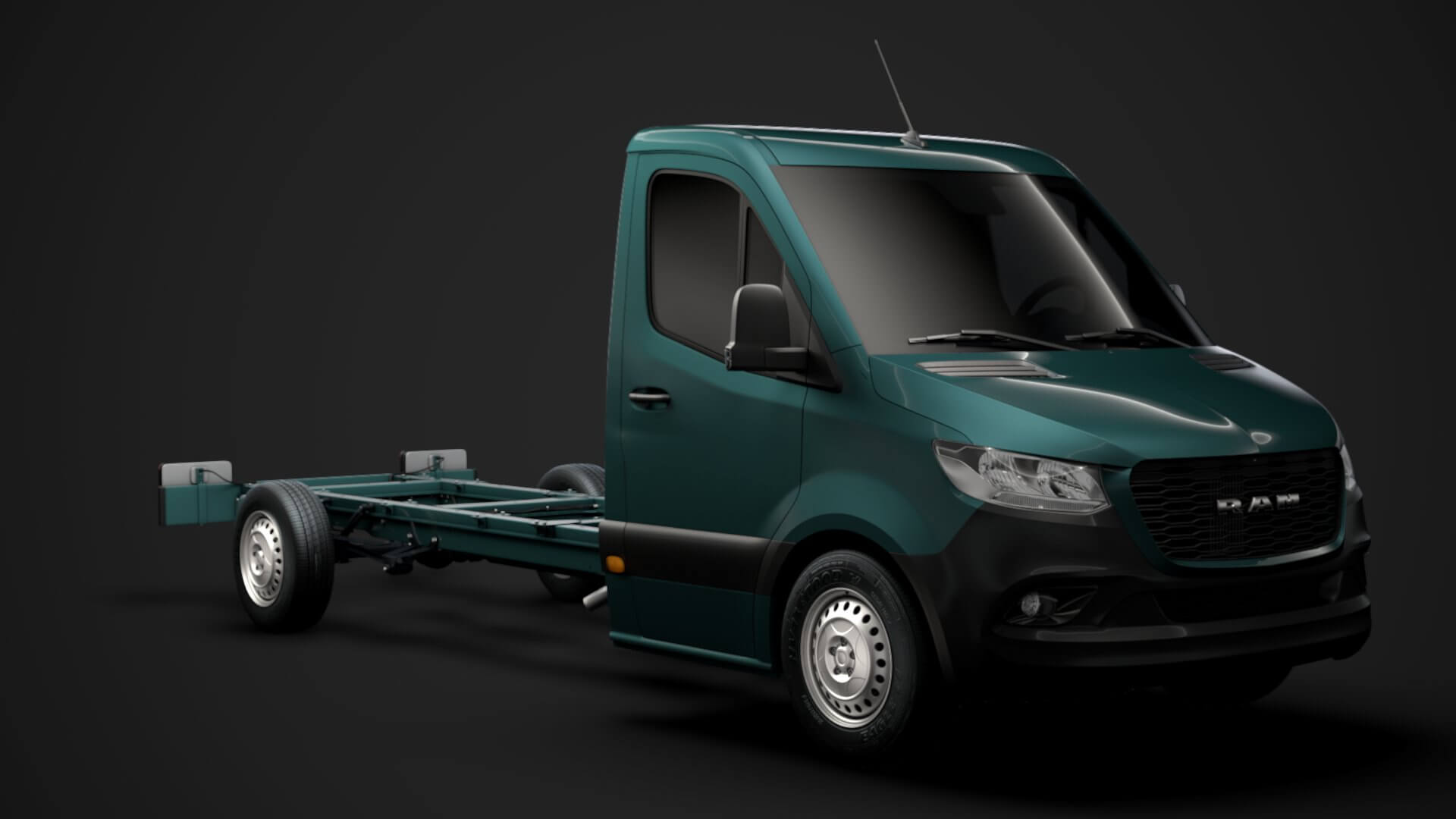 RAM Sprinter Chassis Single Cab L3 RWD 2019 - 3D Model by Creator 3D