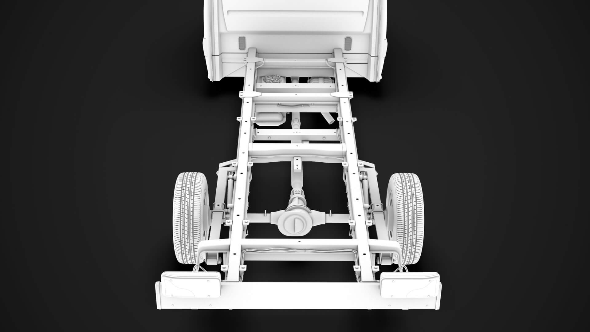 RAM Sprinter Chassis Single Cab L3 RWD 2019 - 3D Model by Creator 3D