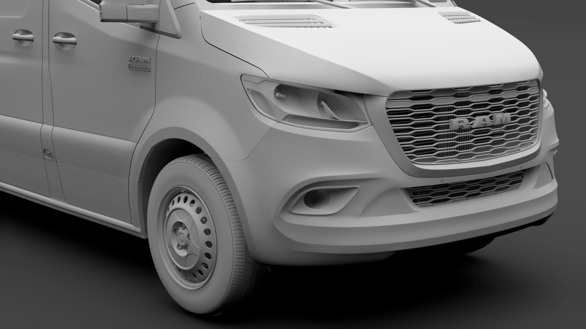 RAM Sprinter Panel Van L2H1 RWD 2019 - 3D Model by Creator 3D