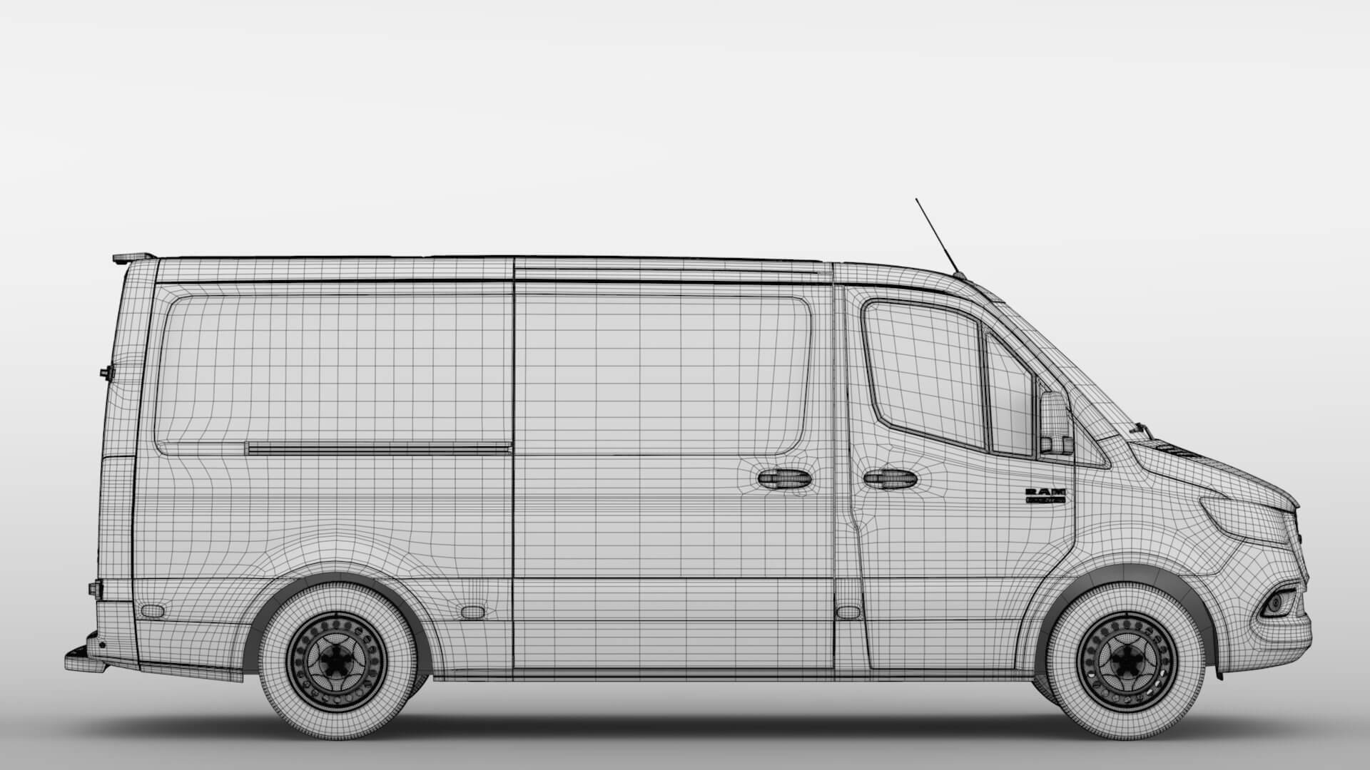 RAM Sprinter Panel Van L2H1 RWD 2019 - 3D Model by Creator 3D