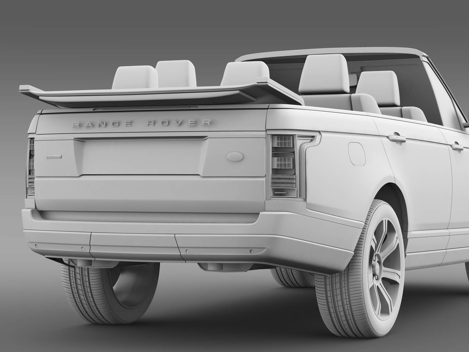Range Rover Autobiography Black LWB Cabrio L405 2016 - 3D Model by ...