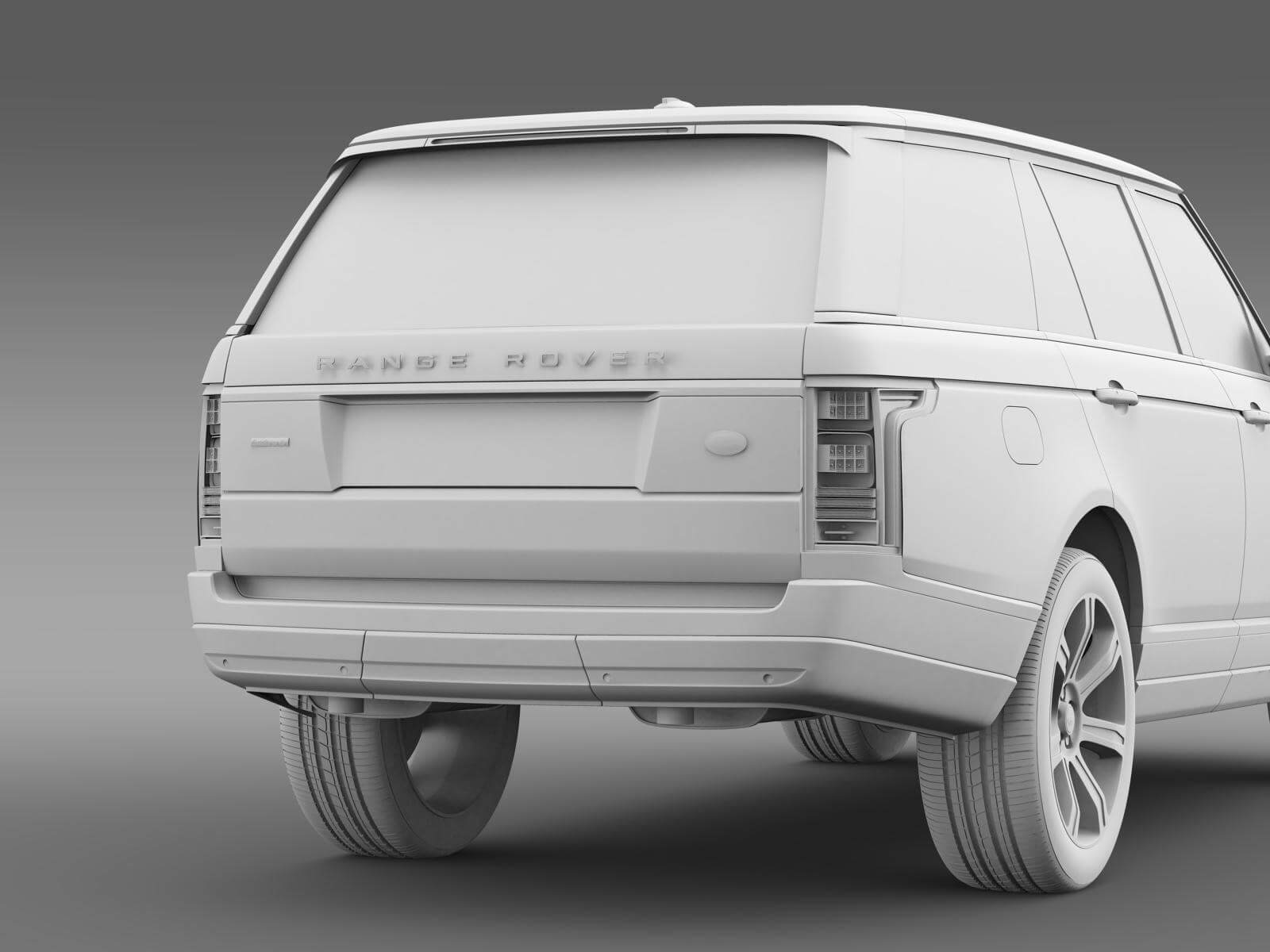Range Rover Autobiography Black LWB L405 - 3D Model by Creator 3D