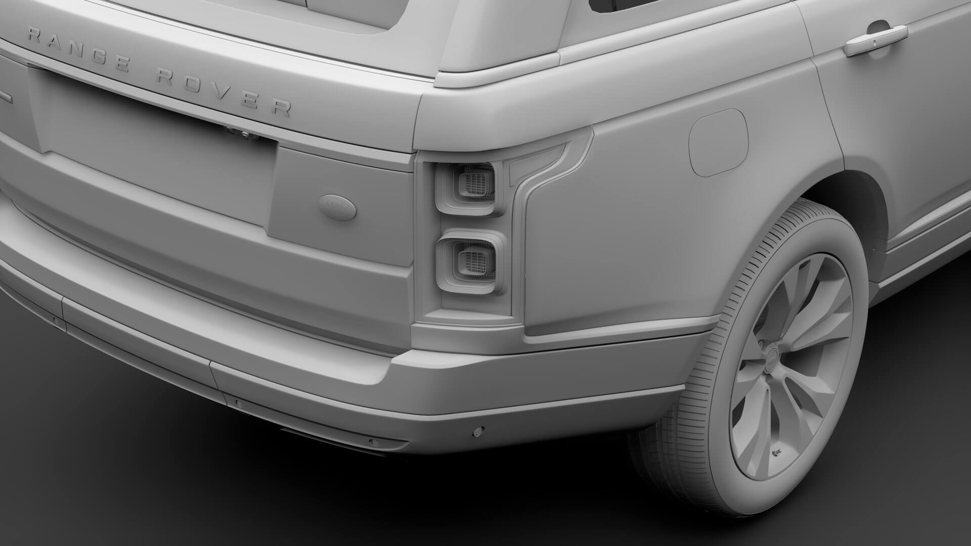 Range Rover Supercharged LWB L405 2018 - 3D Model by Creator 3D