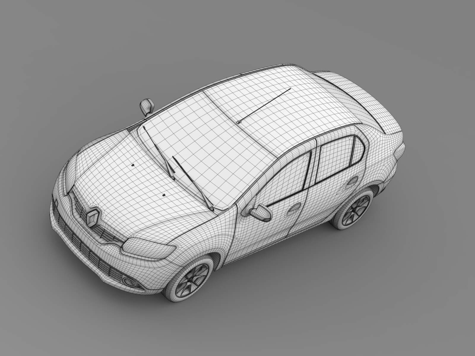 Renault Logan 2015 - 3D Model by Creator 3D