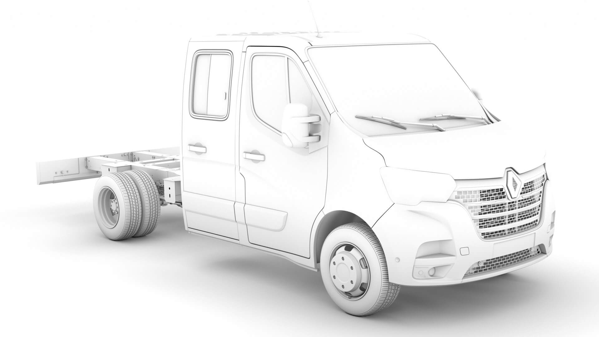 Renault Master Crew Cab DW E20 Chassis 2020 - 3D Model by Creator 3D