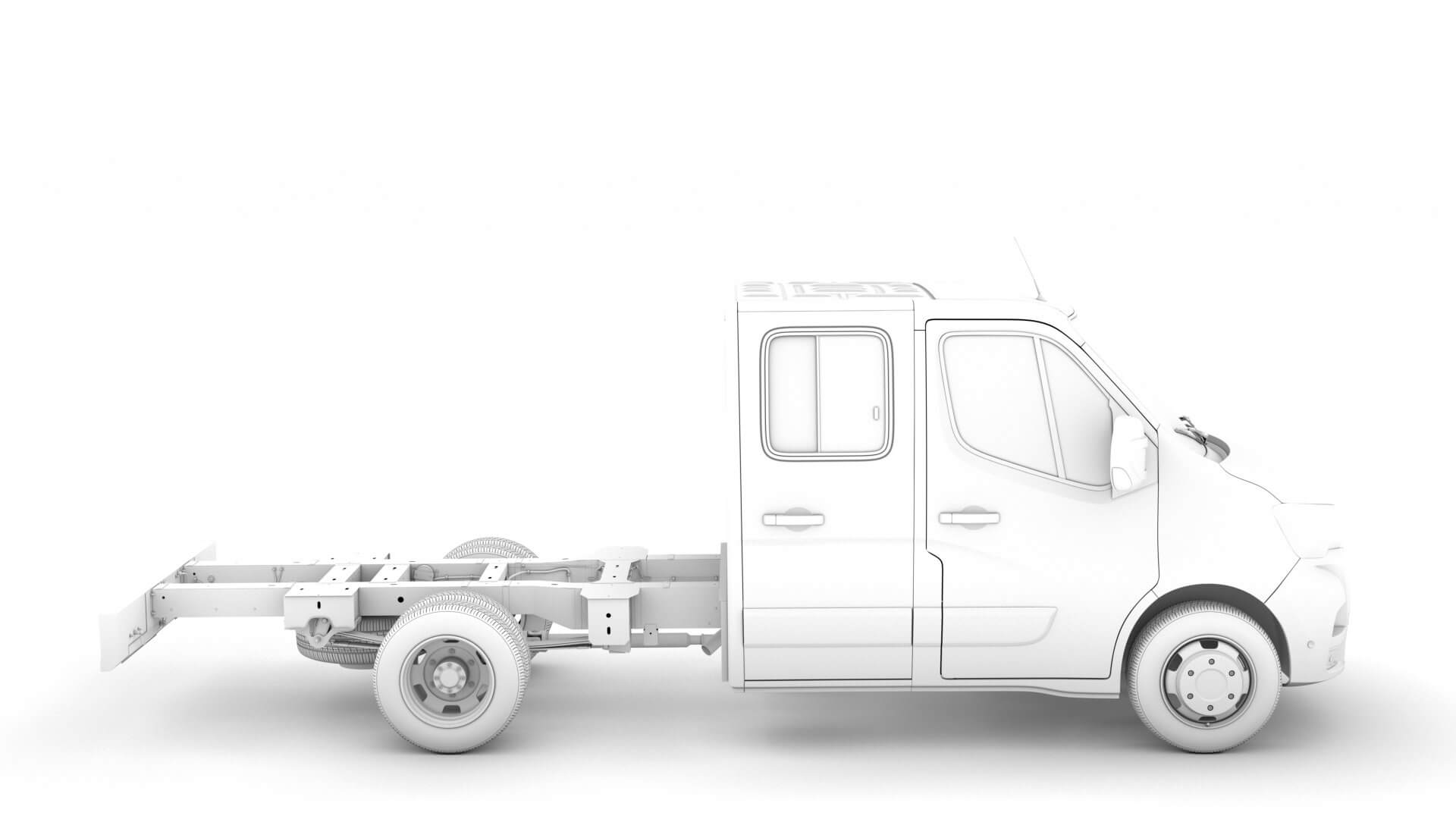 Renault Master Crew Cab DW E20 Chassis 2020 - 3D Model by Creator 3D