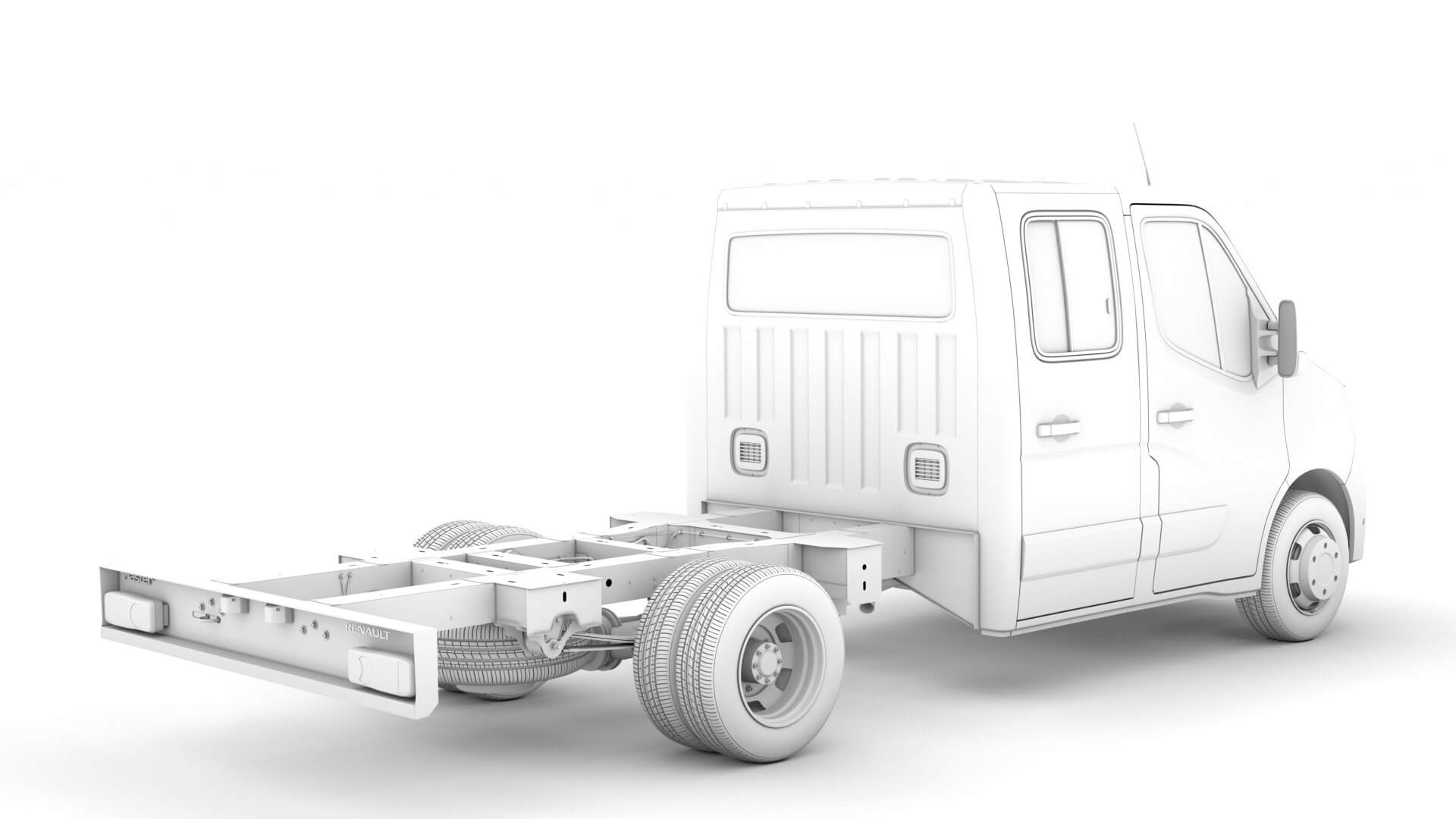 Renault Master Crew Cab DW E20 Chassis 2020 - 3D Model by Creator 3D