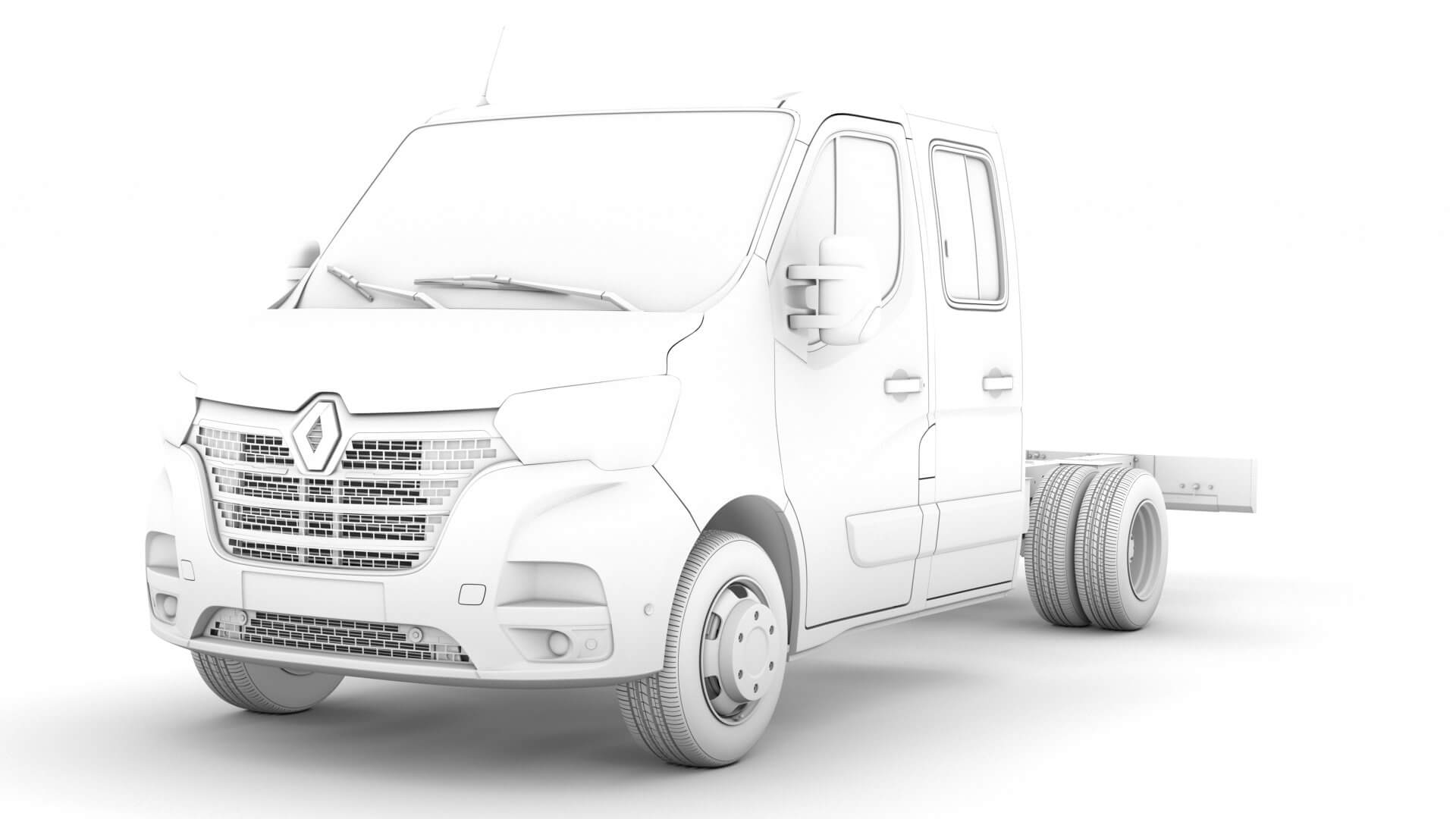Renault Master Crew Cab DW E20 Chassis 2020 - 3D Model by Creator 3D