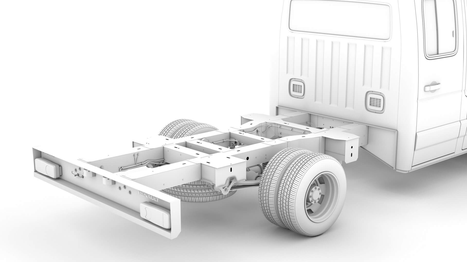 Renault Master Crew Cab DW E20 Chassis 2020 - 3D Model by Creator 3D