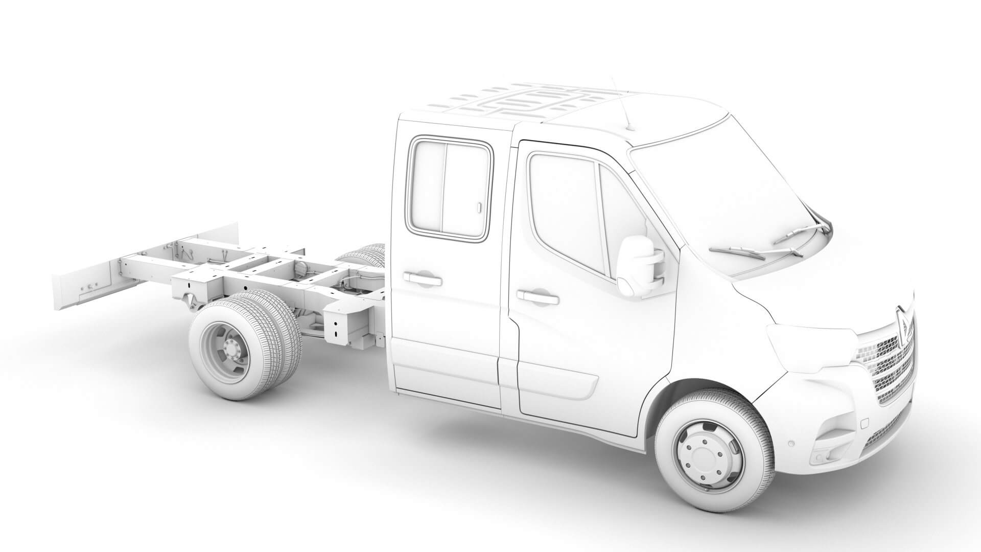 Renault Master Crew Cab DW E20 Chassis 2020 - 3D Model by Creator 3D