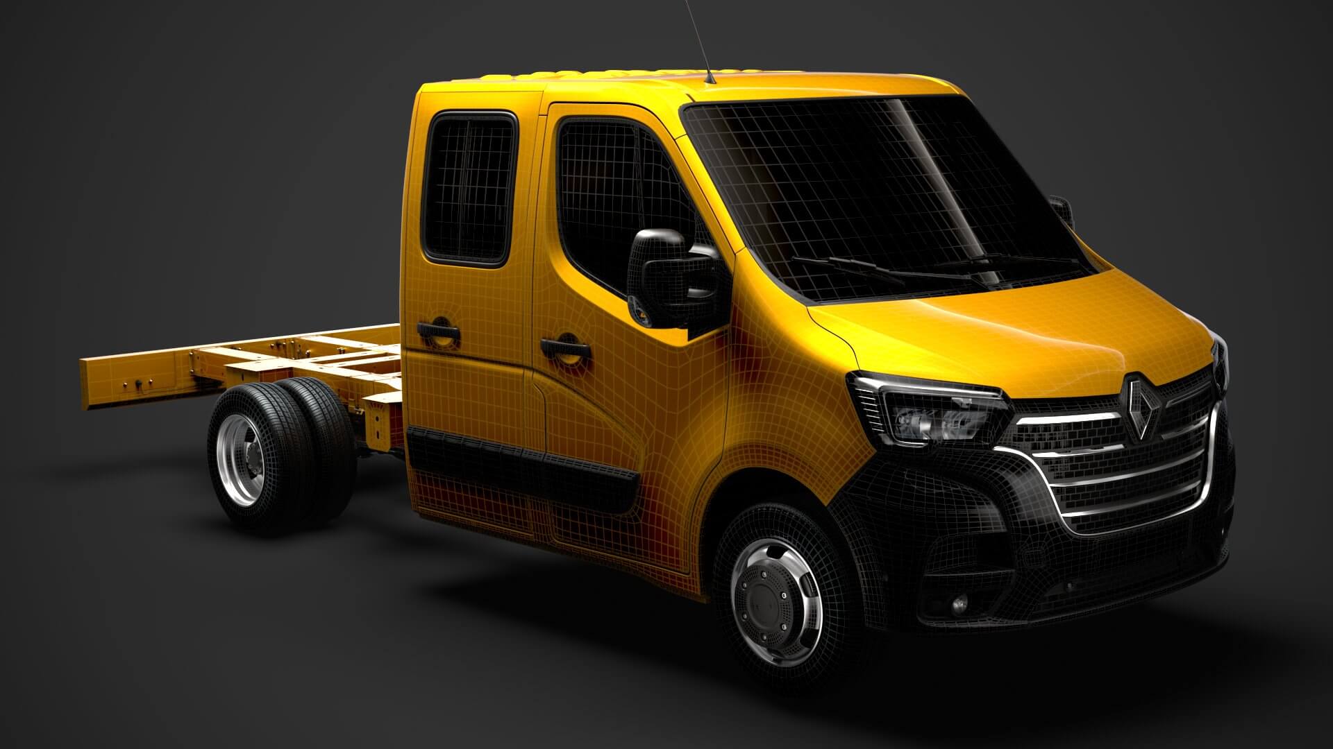 Renault Master Crew Cab DW E20 Chassis 2020 - 3D Model by Creator 3D