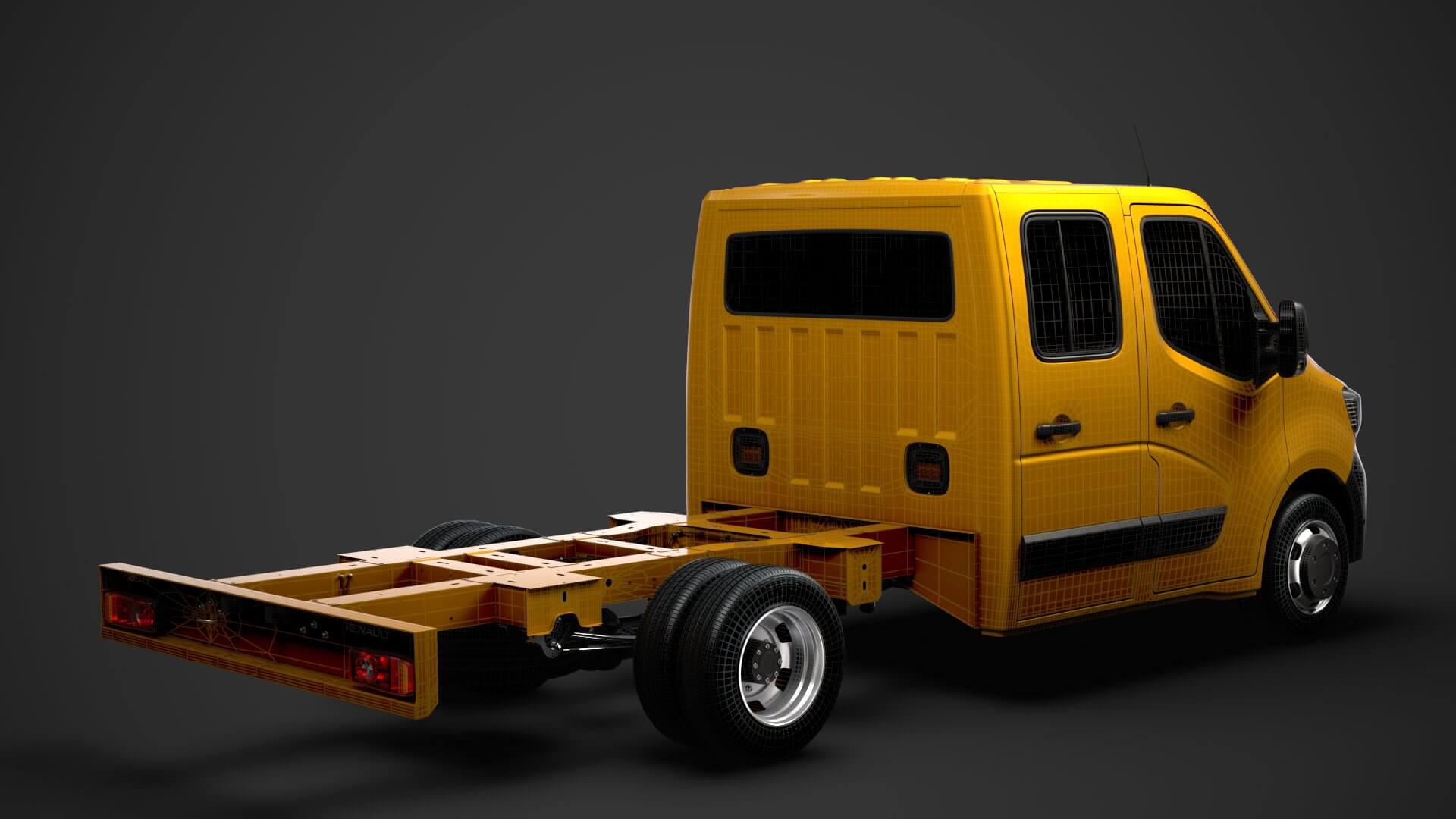 Renault Master Crew Cab DW E20 Chassis 2020 - 3D Model by Creator 3D