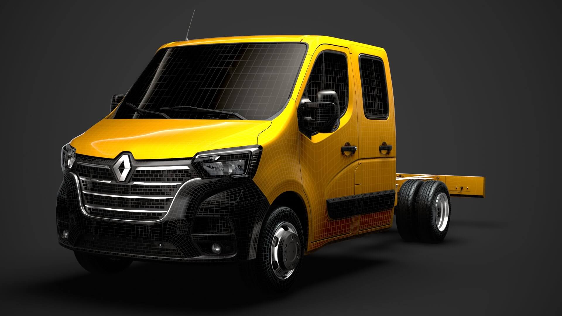 Renault Master Crew Cab DW E20 Chassis 2020 - 3D Model by Creator 3D